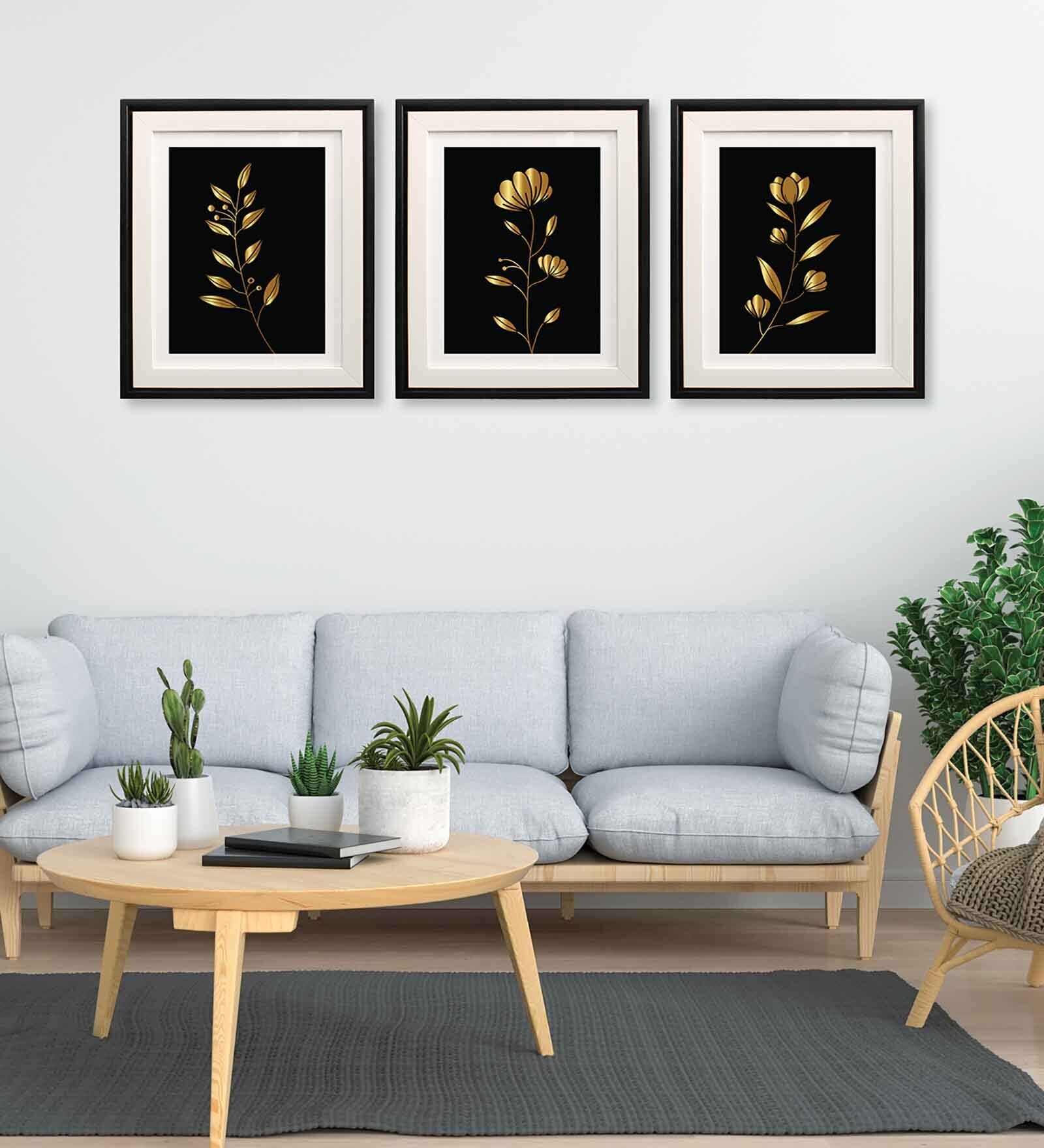 Buy Modern Multicolour Engineered Wood (Set of 3) Art Panels at 14% OFF ...