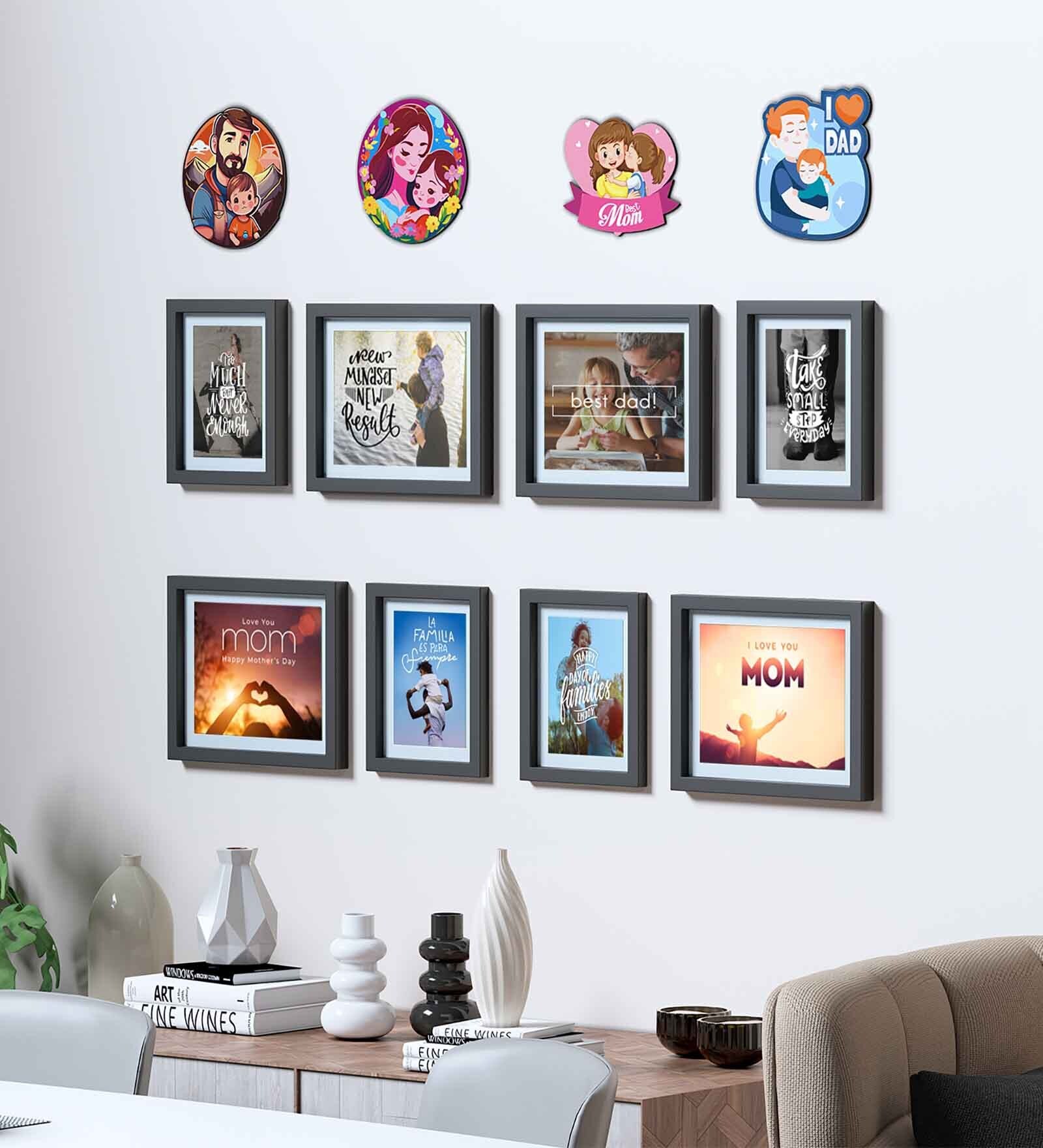 Buy Modern (Set of 8) Multicolour MDF Collage Photo Frames at 11% OFF ...