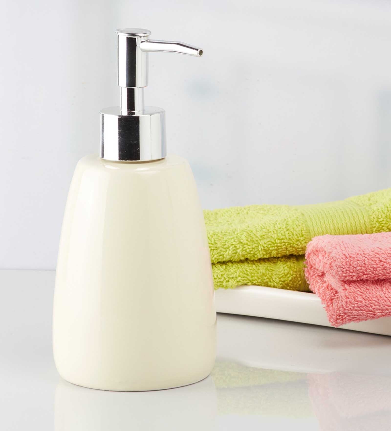 Buy Modern Off White Ceramic Soap Dispenser at 24% OFF by Kookee ...
