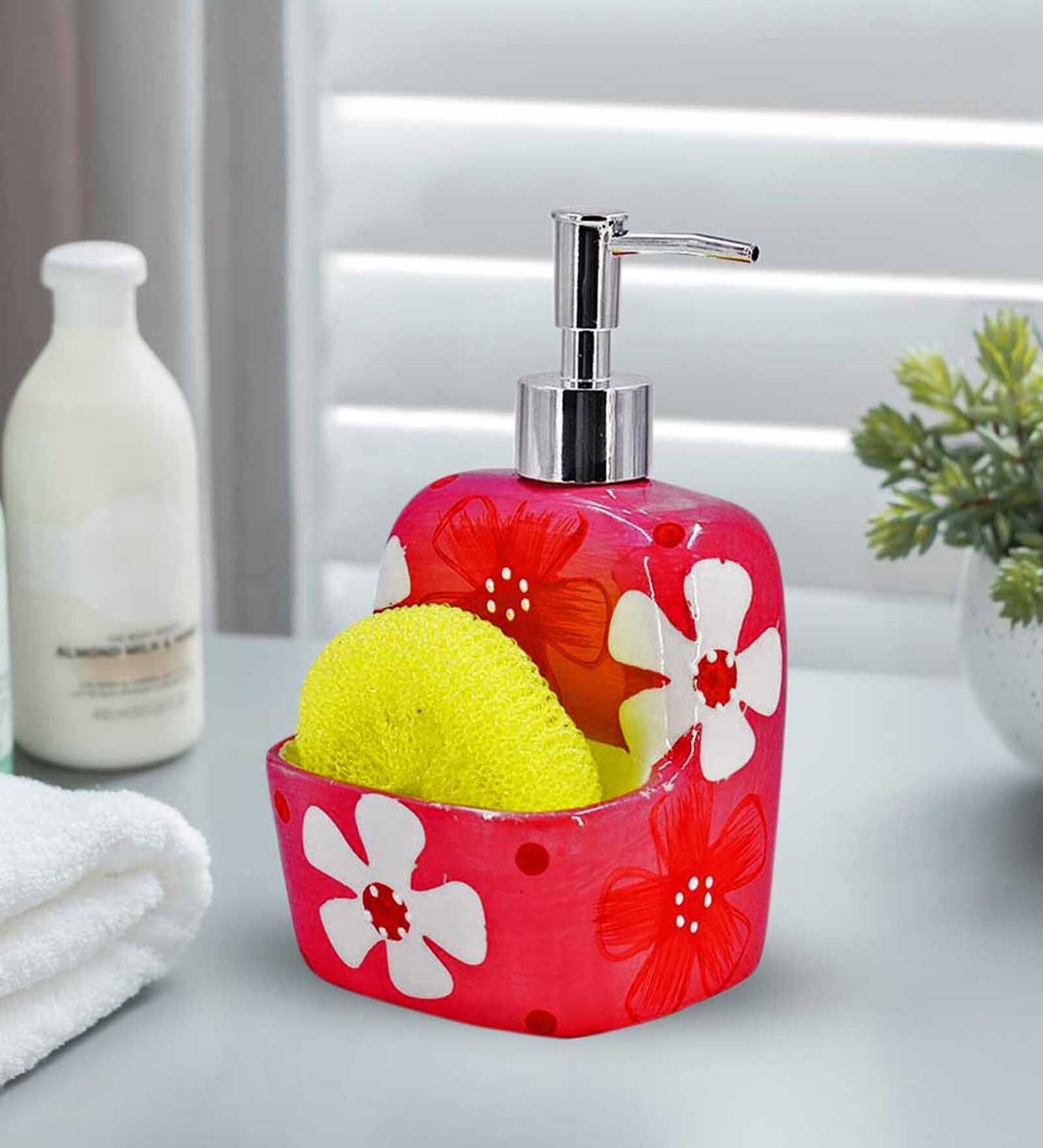 Buy Modern Pink Ceramic Soap Dispenser At 25 Off By Kookee Pepperfry 