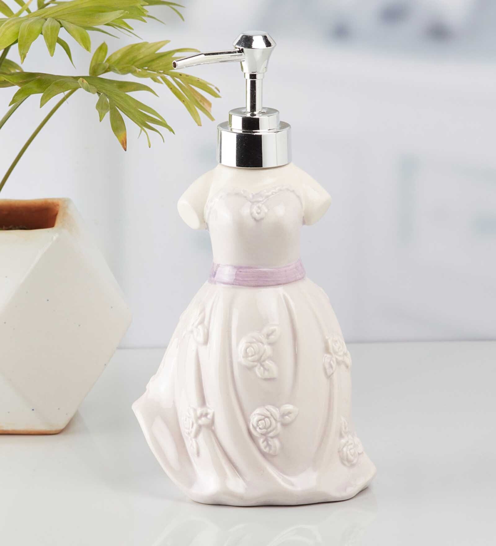 Buy Modern Purple Ceramic Soap Dispenser at 25% OFF by Kookee | Pepperfry