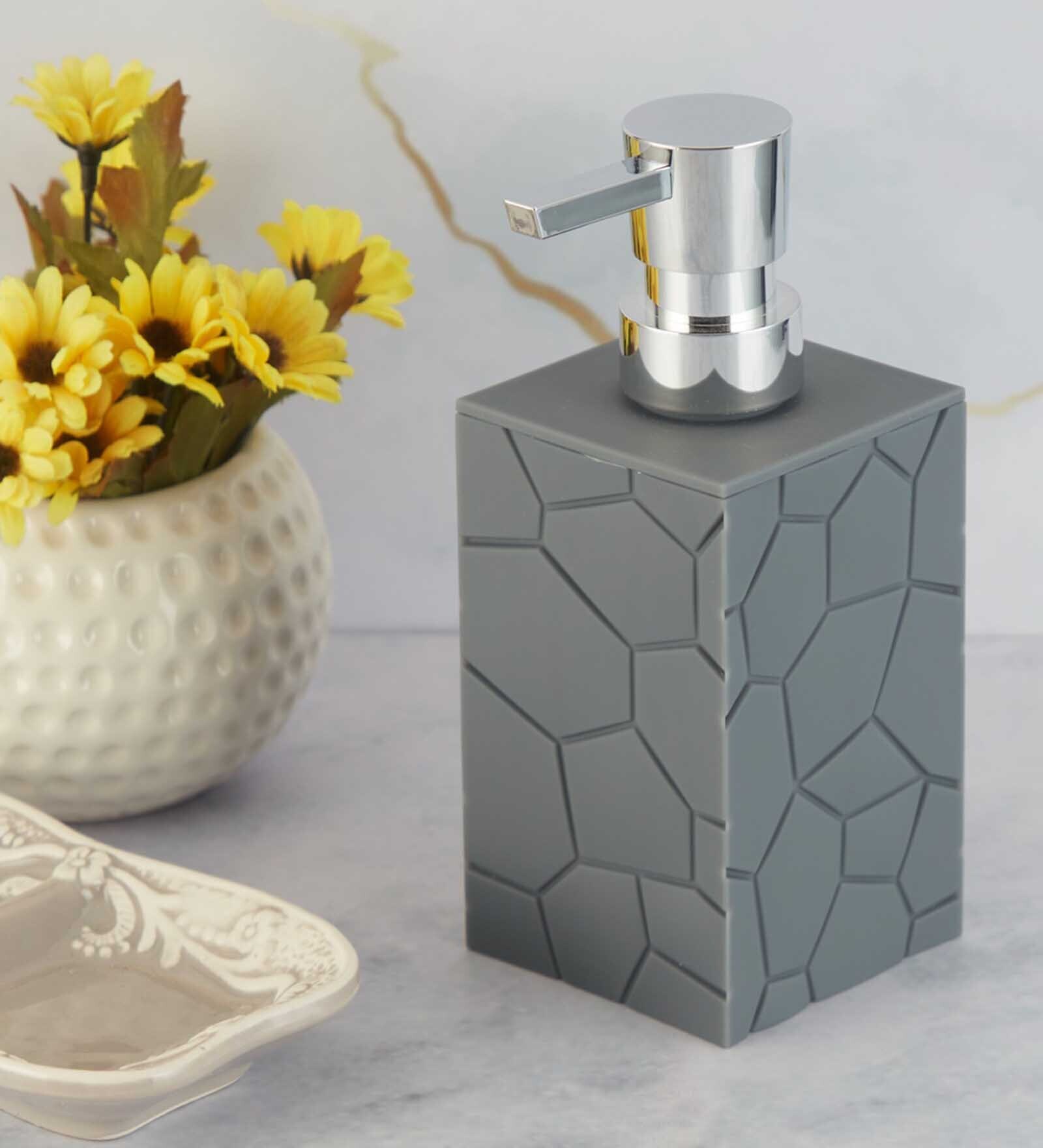 Buy Modern Silver Acrylic Soap Dispenser at 25% OFF by Kookee | Pepperfry