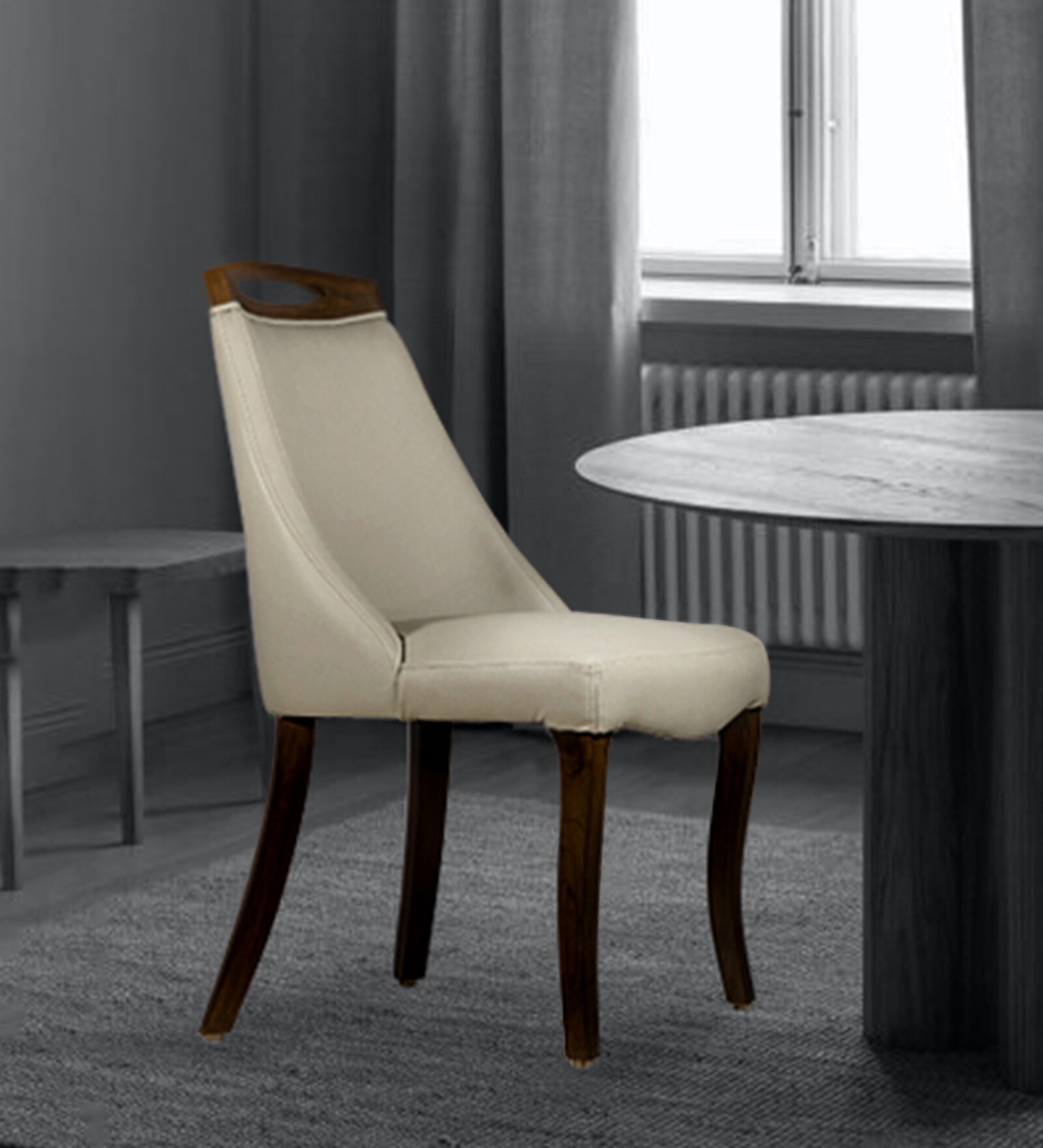 Buy Moderna Dining chair in Pista Grey Colour by Stag Online - Testing ...