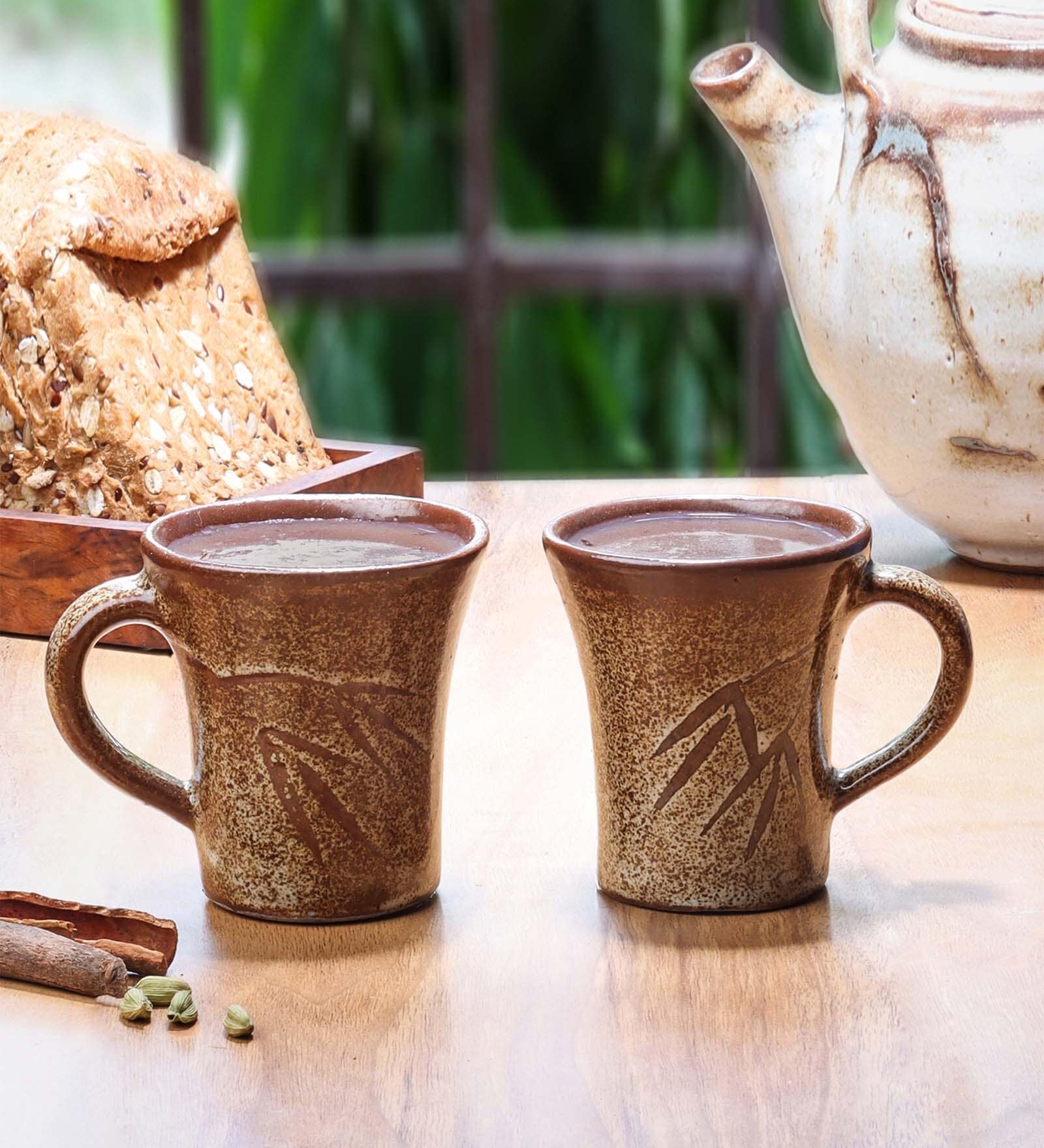 Buy Moha 250ml Beige Ceramic (Set of 2) Coffee Mug at 41% OFF by ...