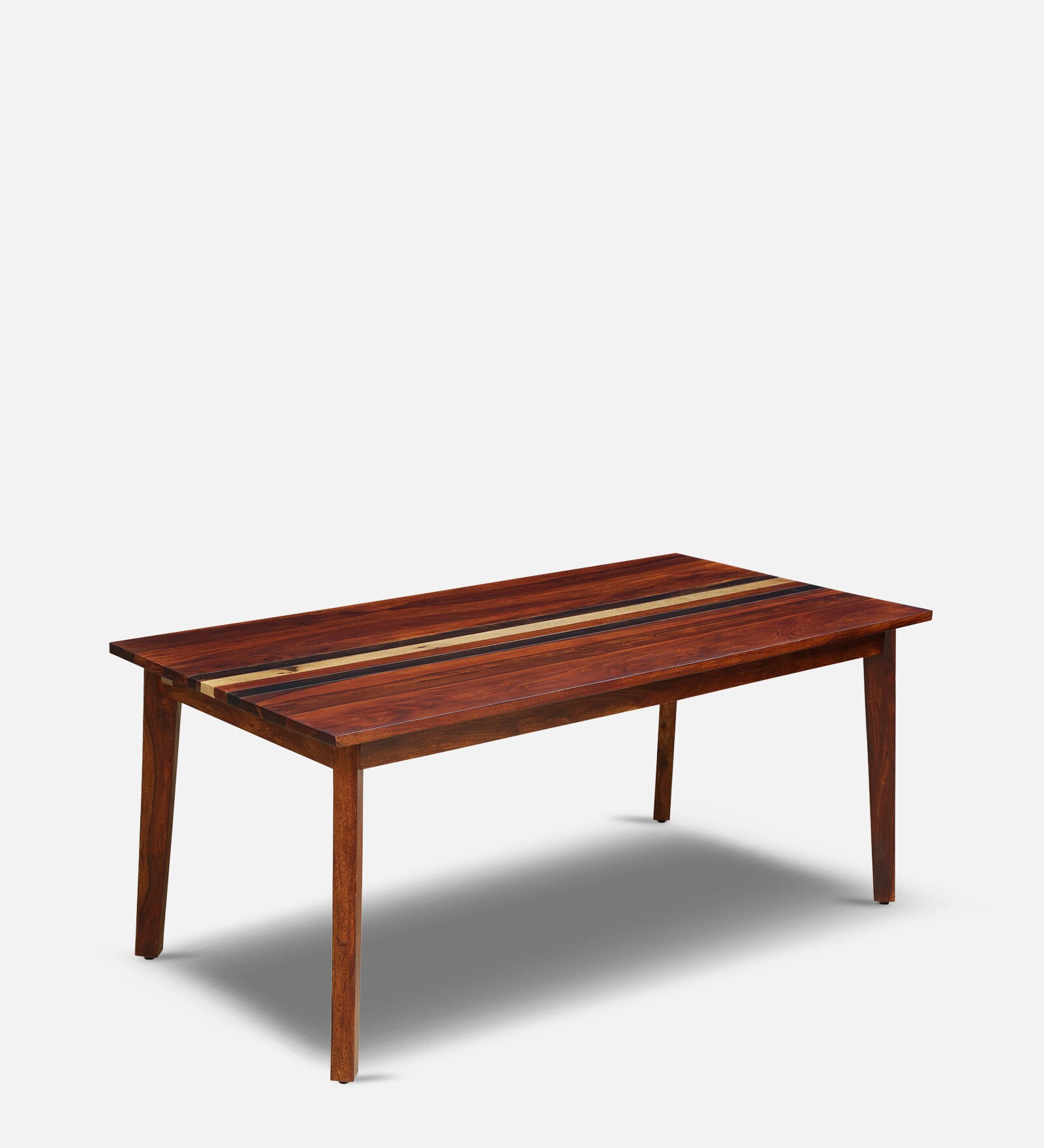 Buy Monet Solid Wood 6 Seater Dining Table in Dual Tone Finish at 2% ...