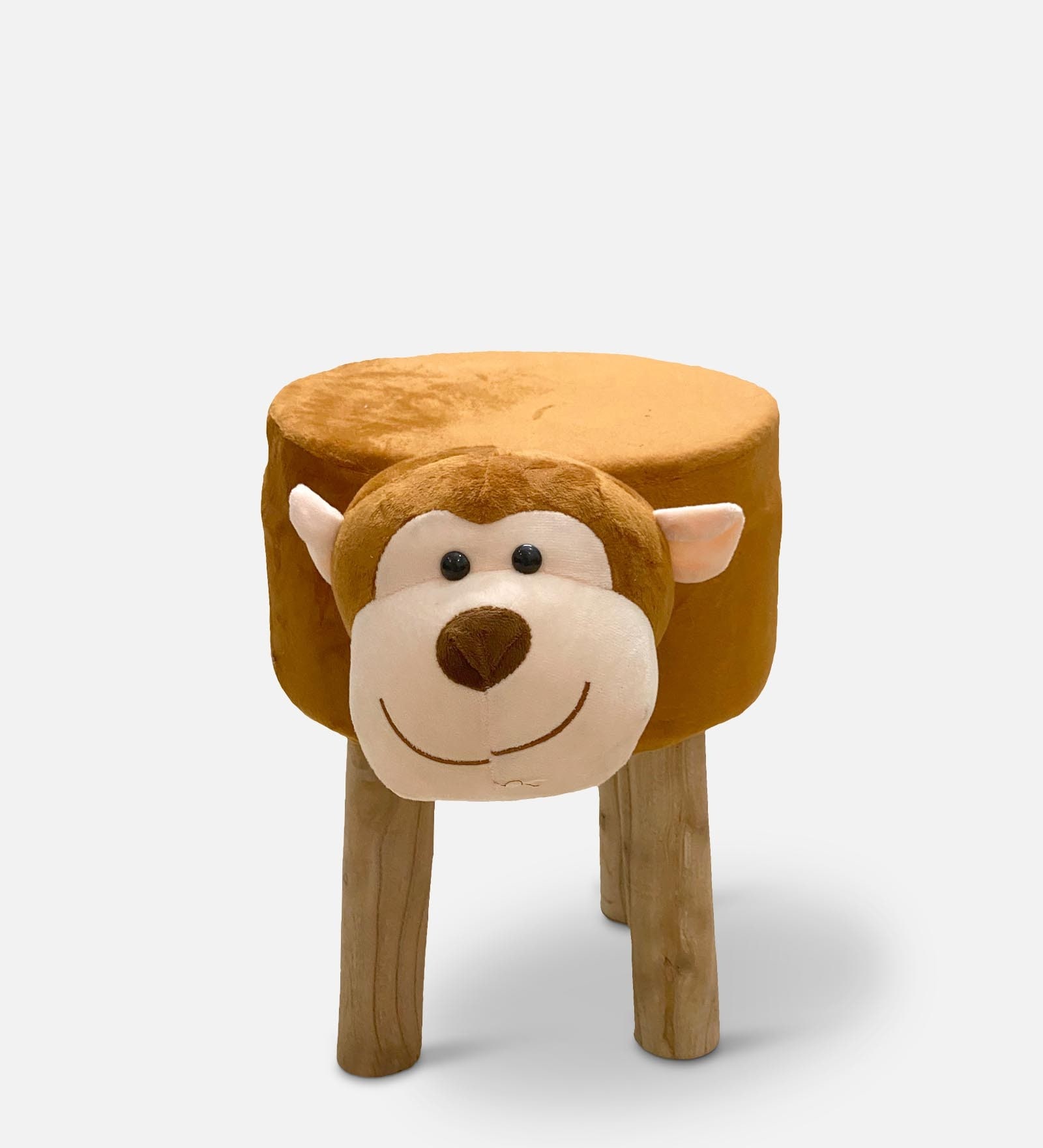 Buy Monkey Fabric Kids Stool in Brown Colour at 5% OFF by House of ...