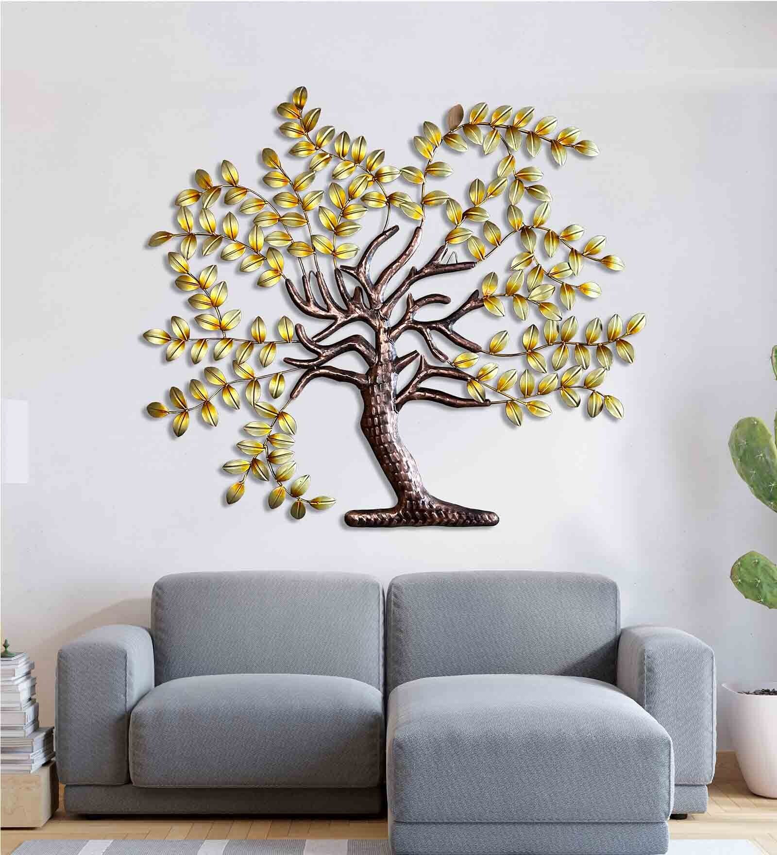 Buy Mono Tree Gold Metal Wall Art by Hanable India at 37% OFF by ...
