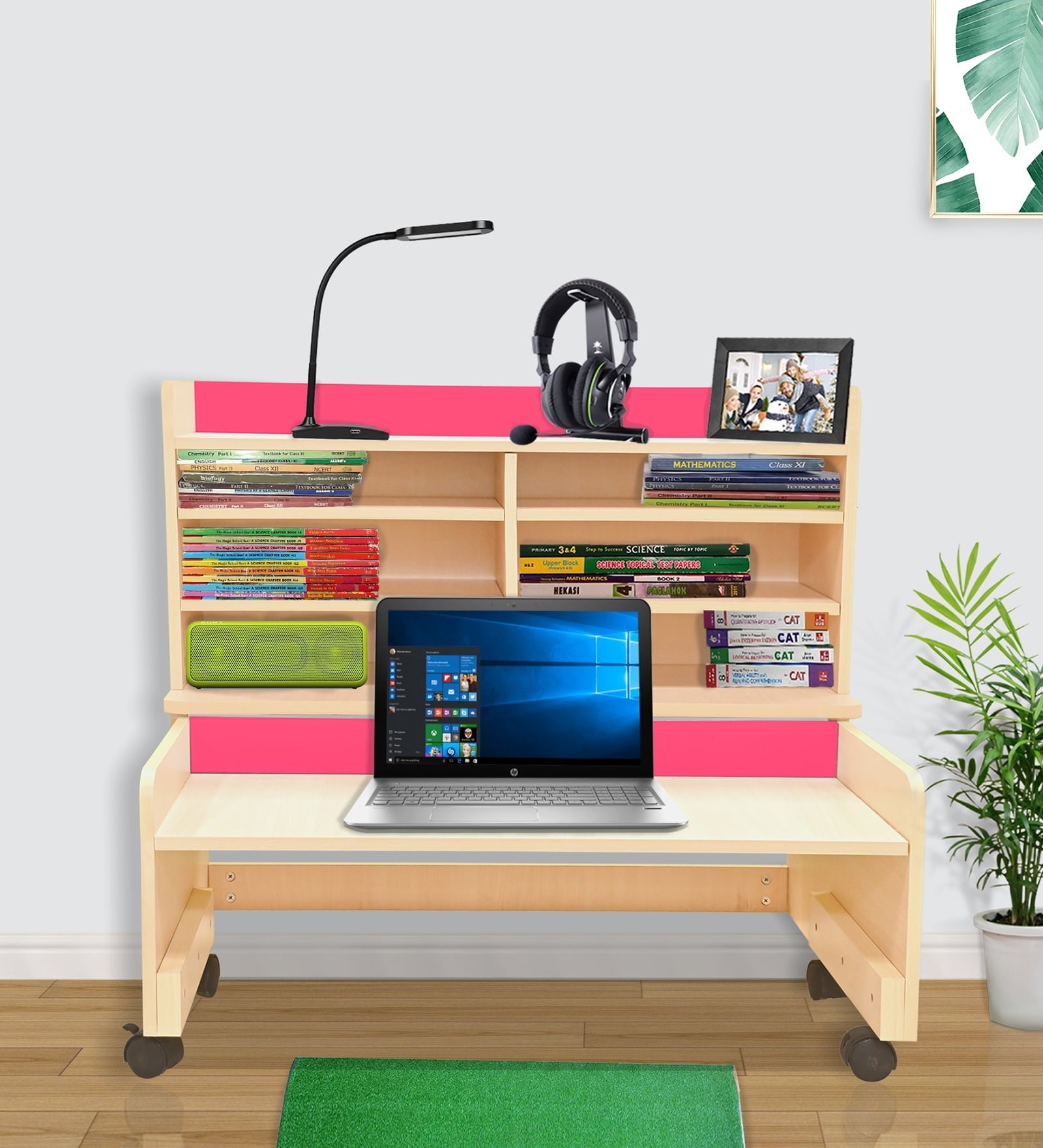 Buy Monteria Kids Movable Study Table In Pink Colour at 20% OFF by YiPi ...