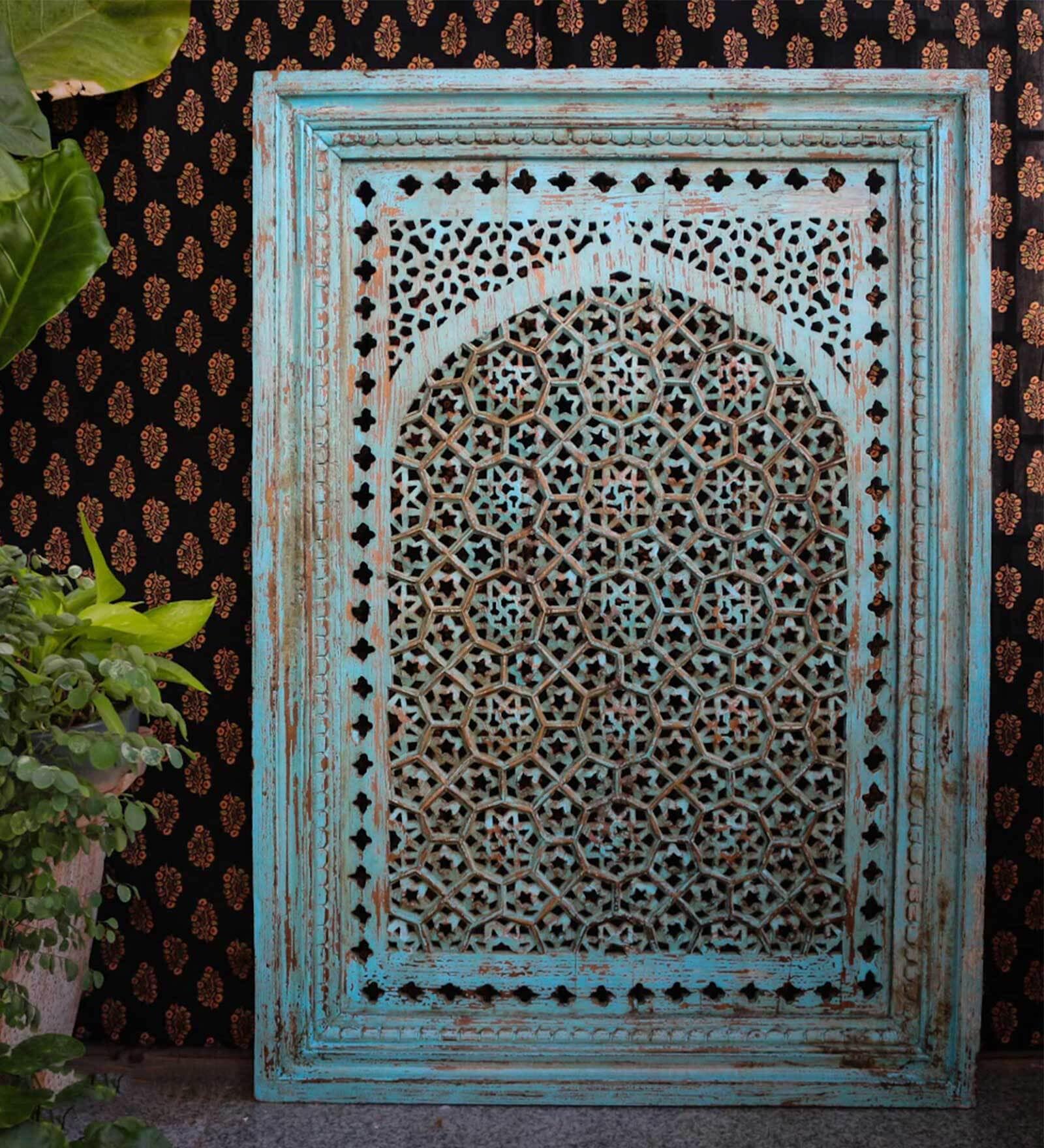 Buy Moroccan Carving Wooden Wall Panel By Yellow Verandah at 24% OFF by ...