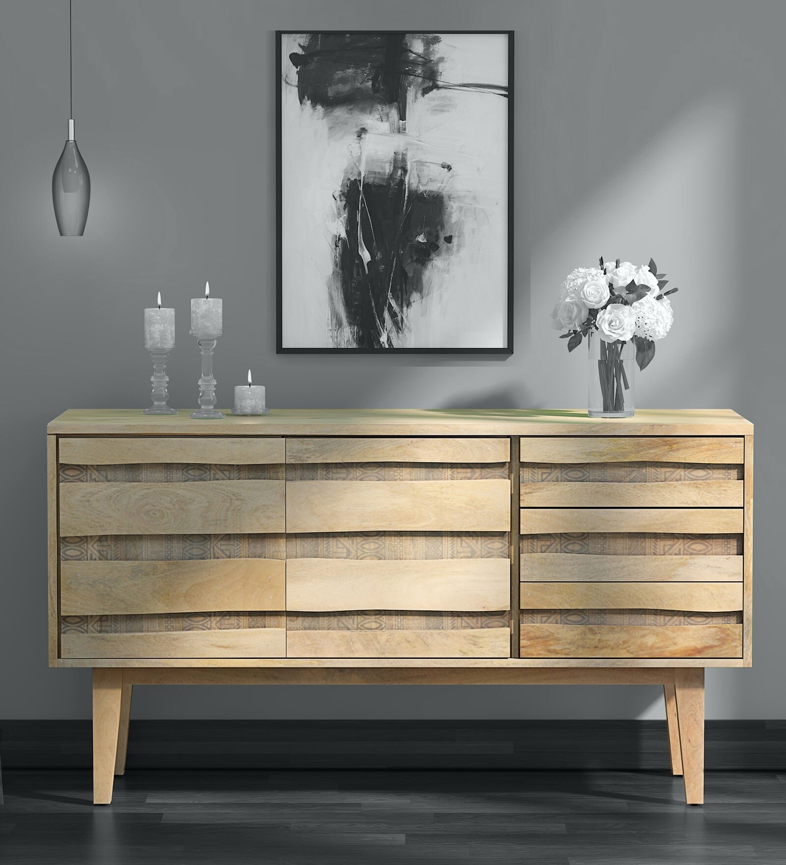 Buy Wien Solid Wood Sideboard In Natural Finish at 50% OFF by ...