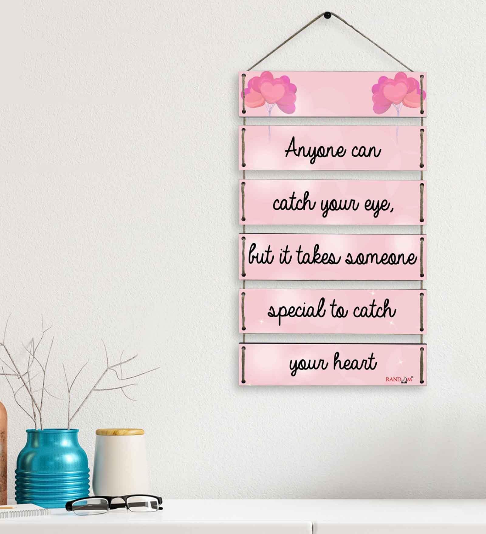 Buy Motivational Quotes Pink MDF Wall Hanging by Random at 23% OFF by ...