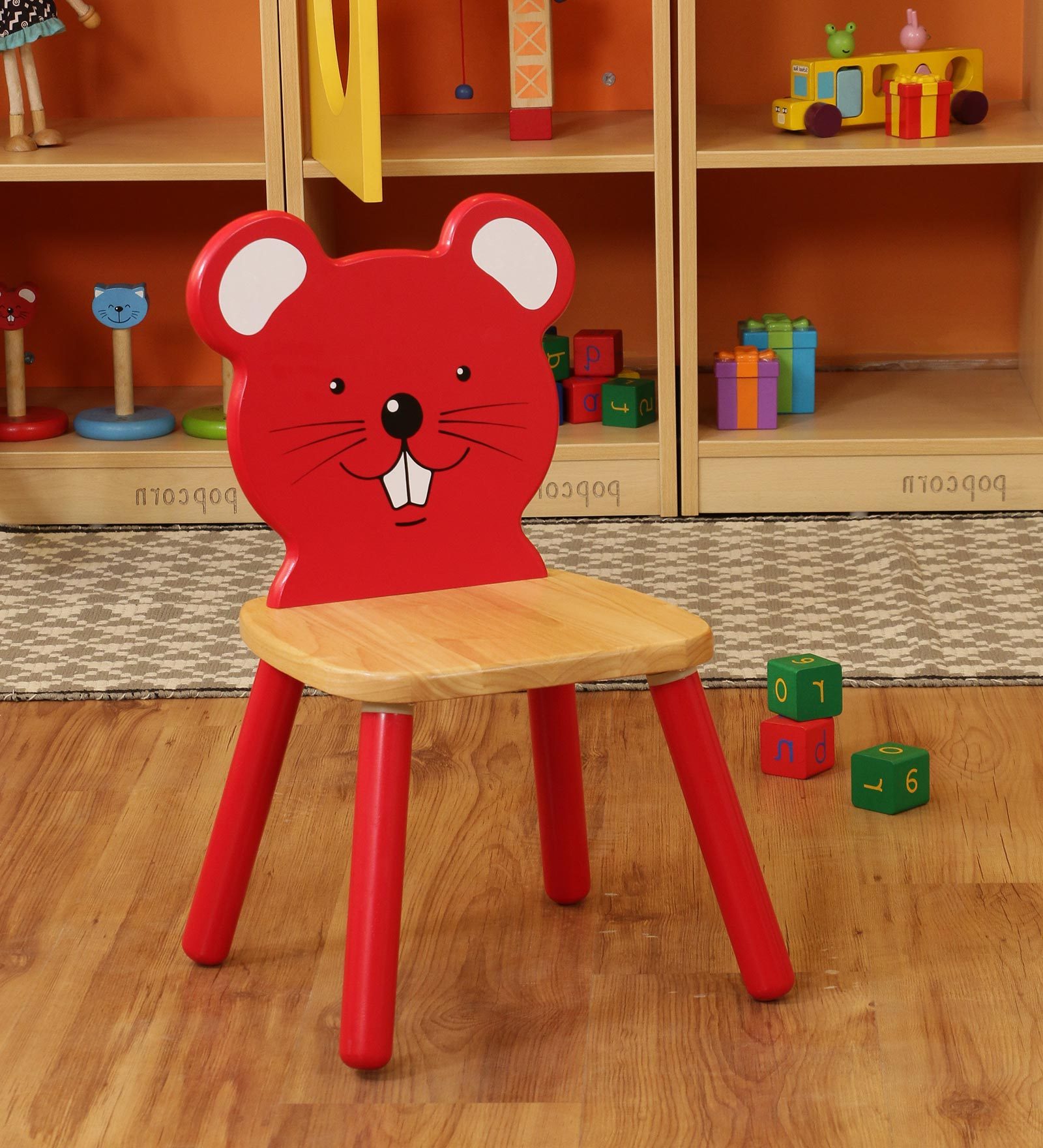 Buy Mouse Chair in Red Colour by Popcorn Online - Infant Chairs - Kids ...
