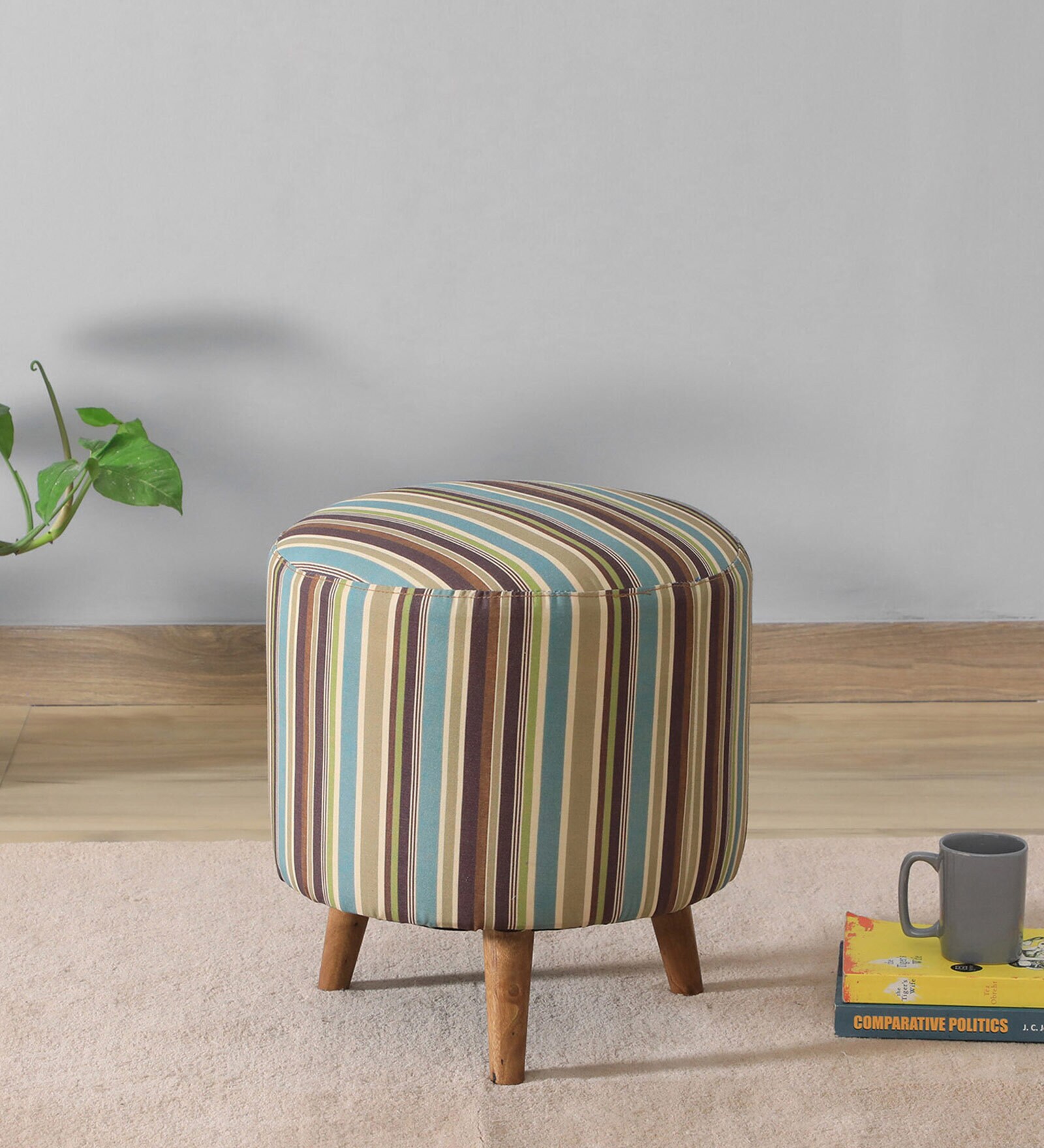 Buy Mozart Fabric Seating Stool at 6% OFF by Bohemiana from Pepperfry ...