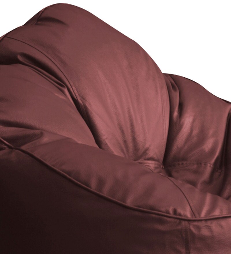 Buy Mooda Rocker XXXL Bean Bag with Beans in Maroon Colour by Style ...