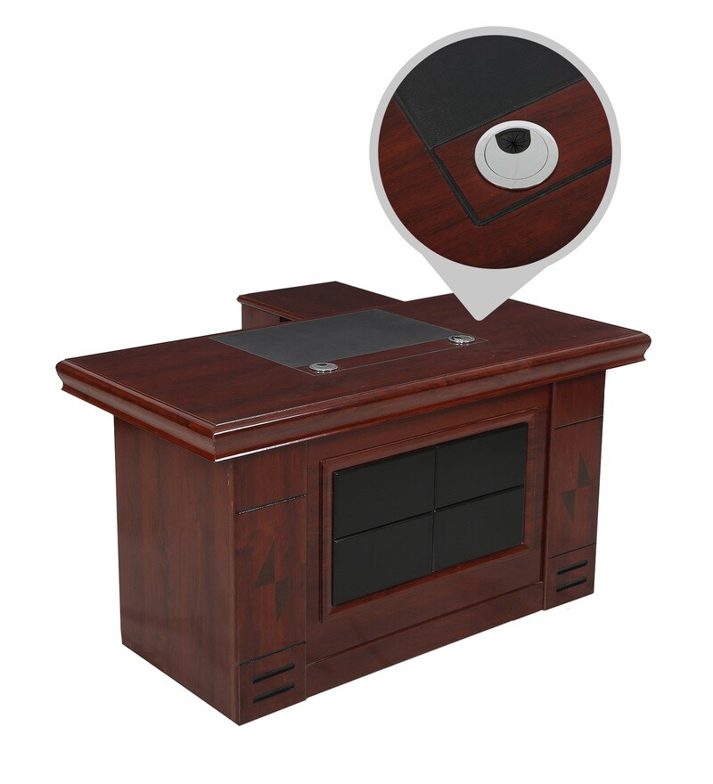 Buy Montana Executive Office Table with Side Runner & Drawer Cart in ...