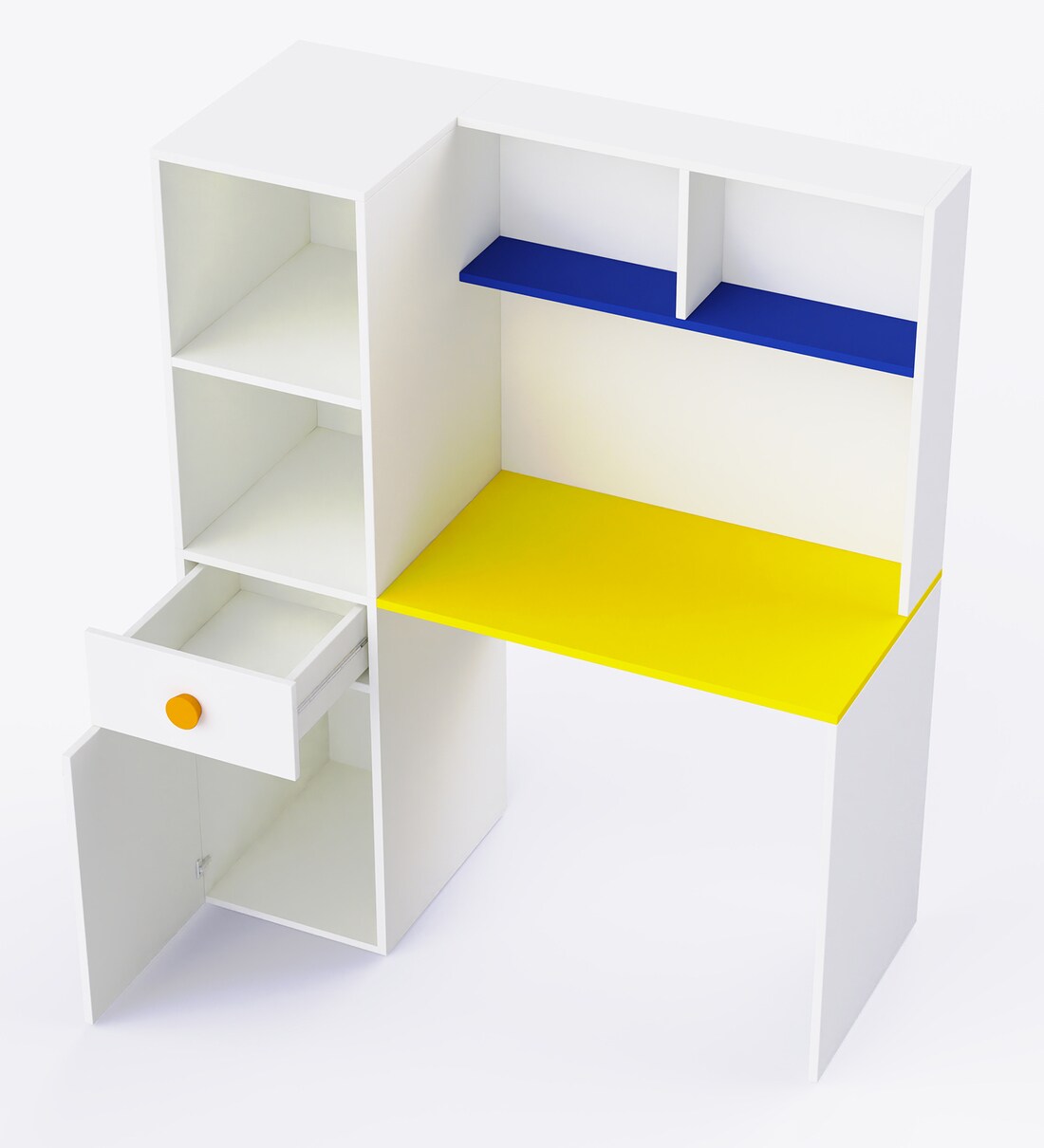 Buy Mr Scholar Kids Study Table in White Colour by Ditto by Boingg ...