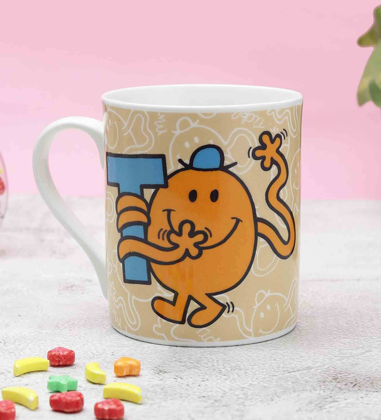 Buy Mr. Tickle 330ml Cream & Orange Ceramic Coffee Mug at 14% OFF by ...