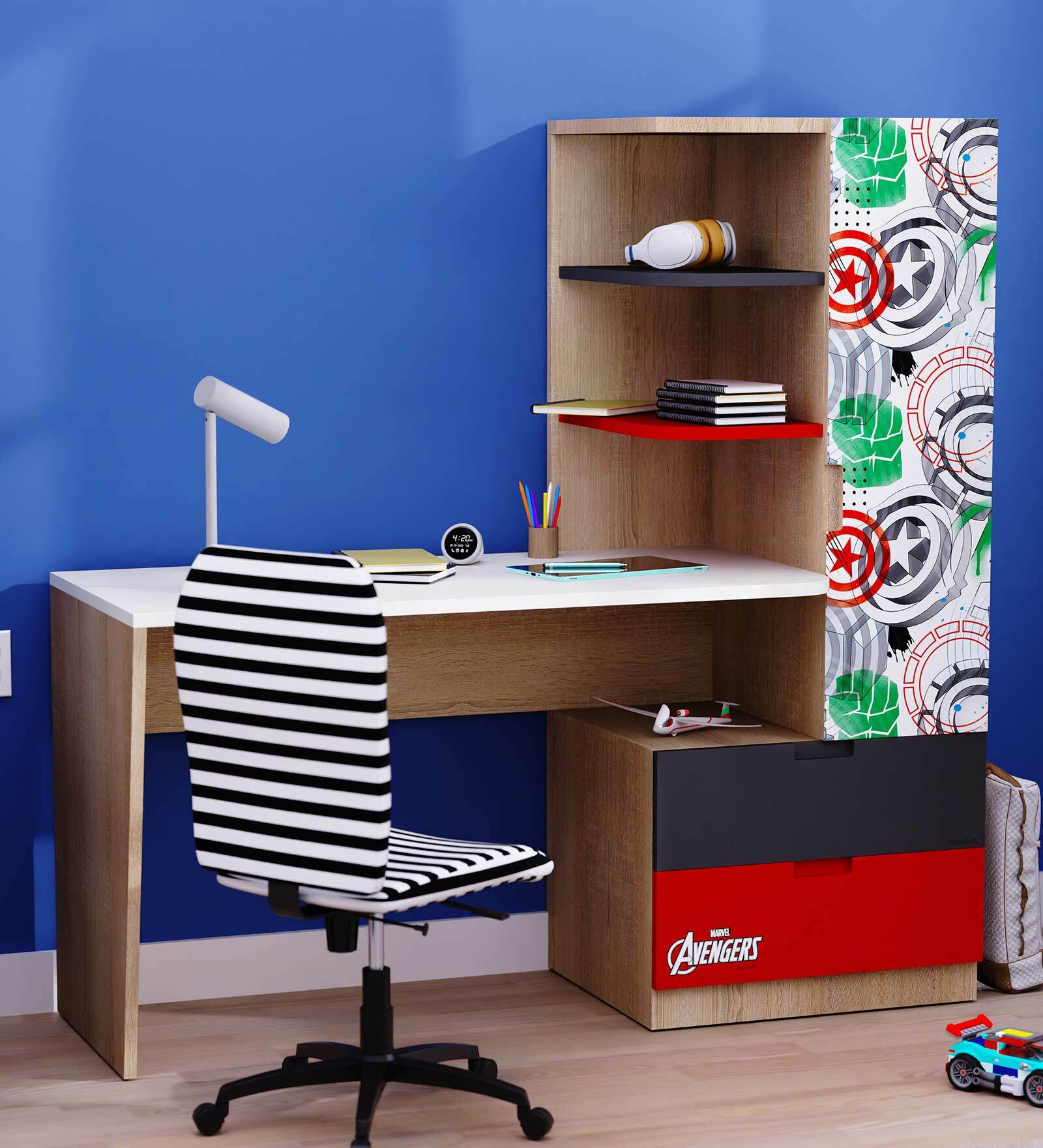 Buy Mr Practical Avengers Kids Study Table in Oak Finish at 25% OFF by ...