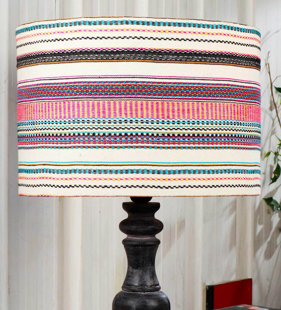 Buy Multi-Color Fabric Drum Lampshade by Grated Ginger Online - Digital ...
