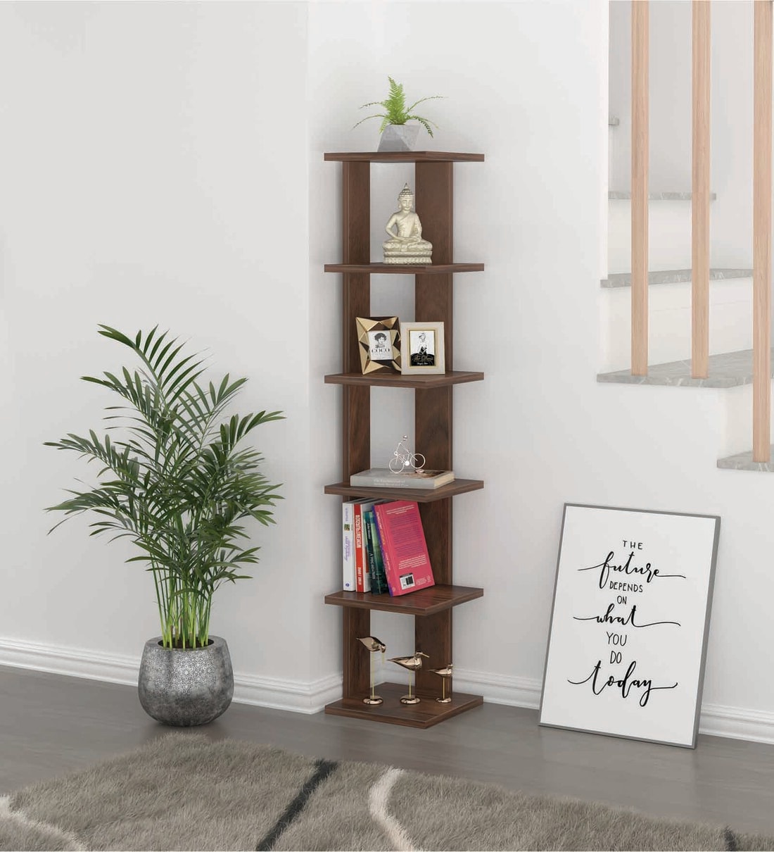 Buy Multi Tiering Engineered Wood Corner Wall Shelf at 48% OFF by ...