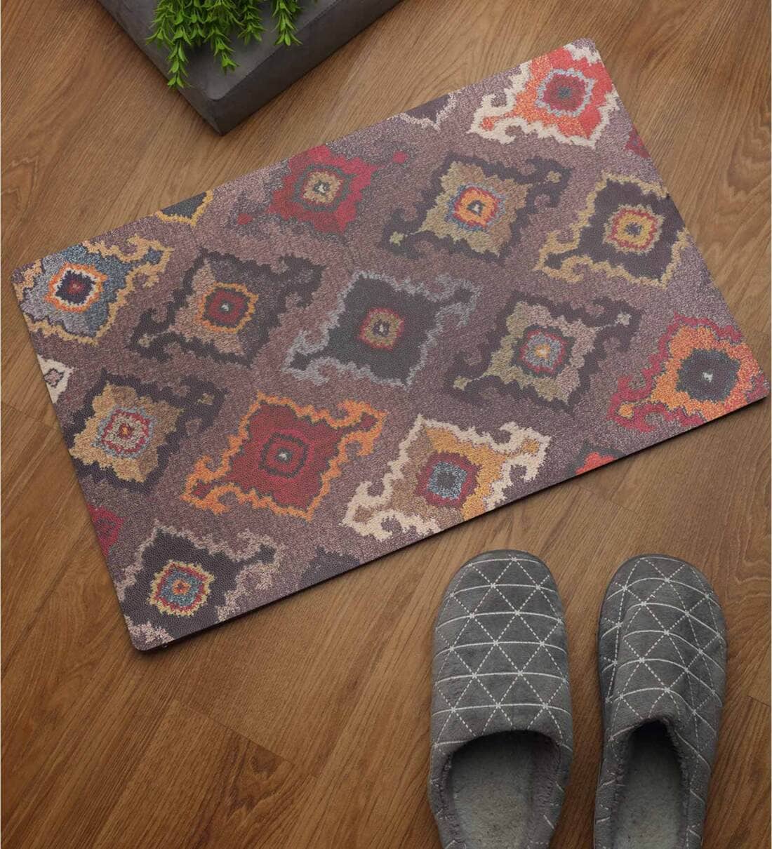 Buy Multicolor Traditional PVC 16 x 24 Inches Anti Skid Door Mat at 50% ...