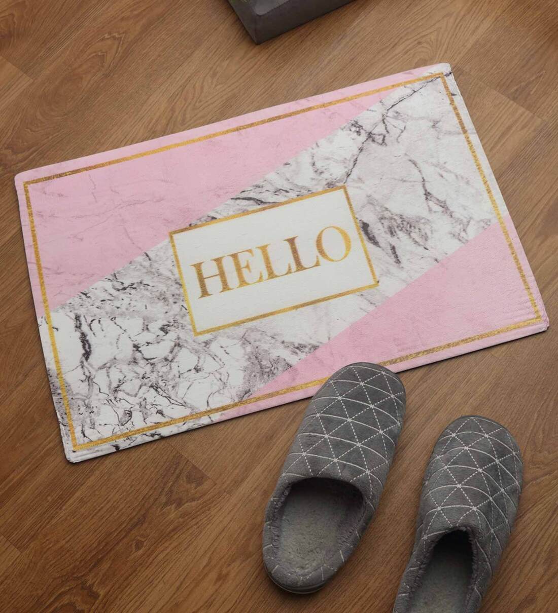 Buy Multicolor Slogan PVC 16 x 24 Inches Anti Skid Door Mat by Hosta ...