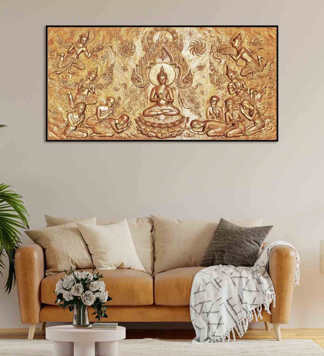 Buy Gentle Gallery Multicolor Canvas Framed Spiritual Art Print at 51% ...