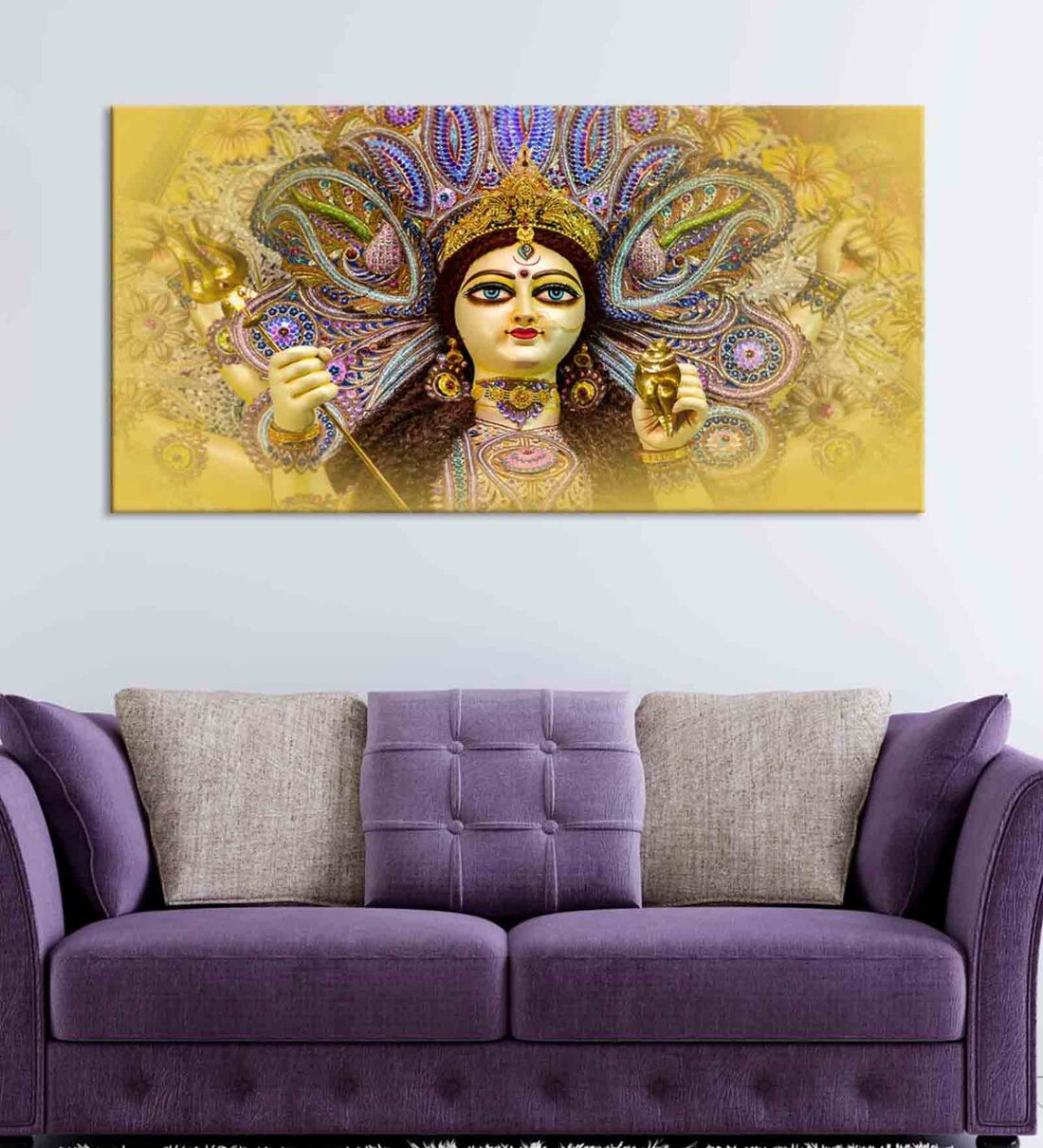 Buy The Decorative Cultural Multicolor Canvas Framed Spiritual Art ...