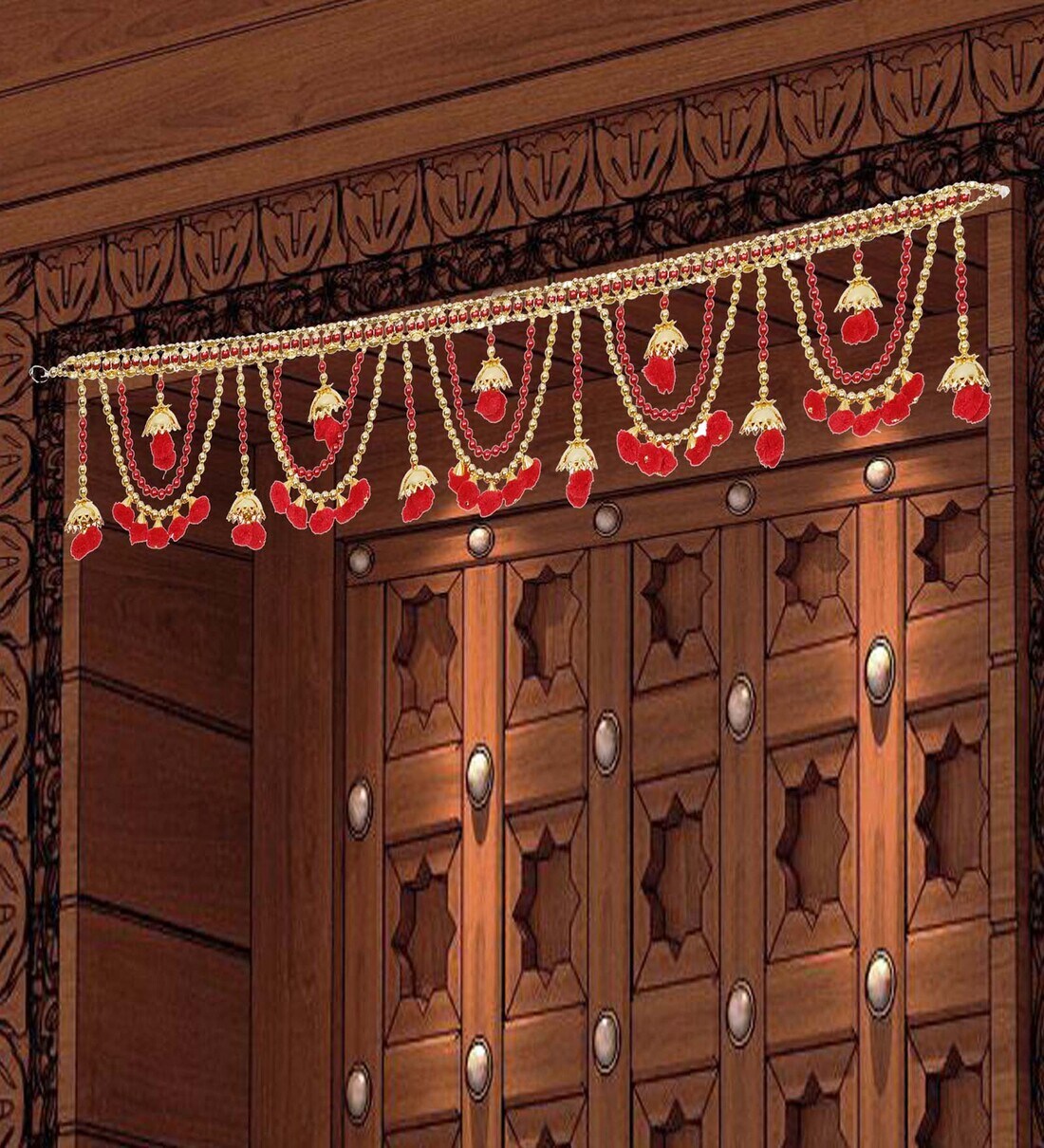 Buy Multicolor Fabric Colorful Beads Toran at 25% OFF by CraftVatika ...