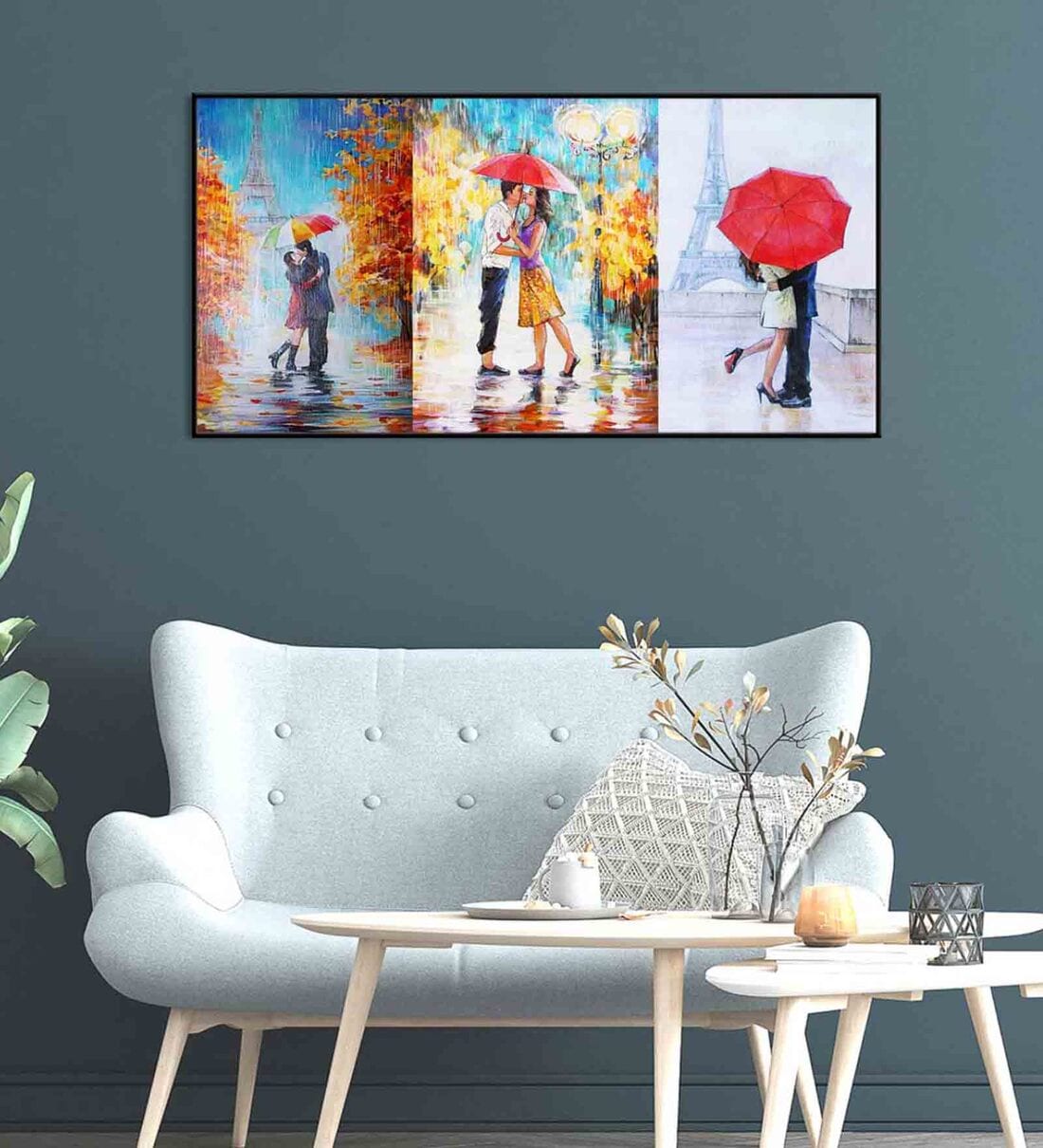 Buy Pure Style Multicolor Canvas Framed People and Places Art Print at ...