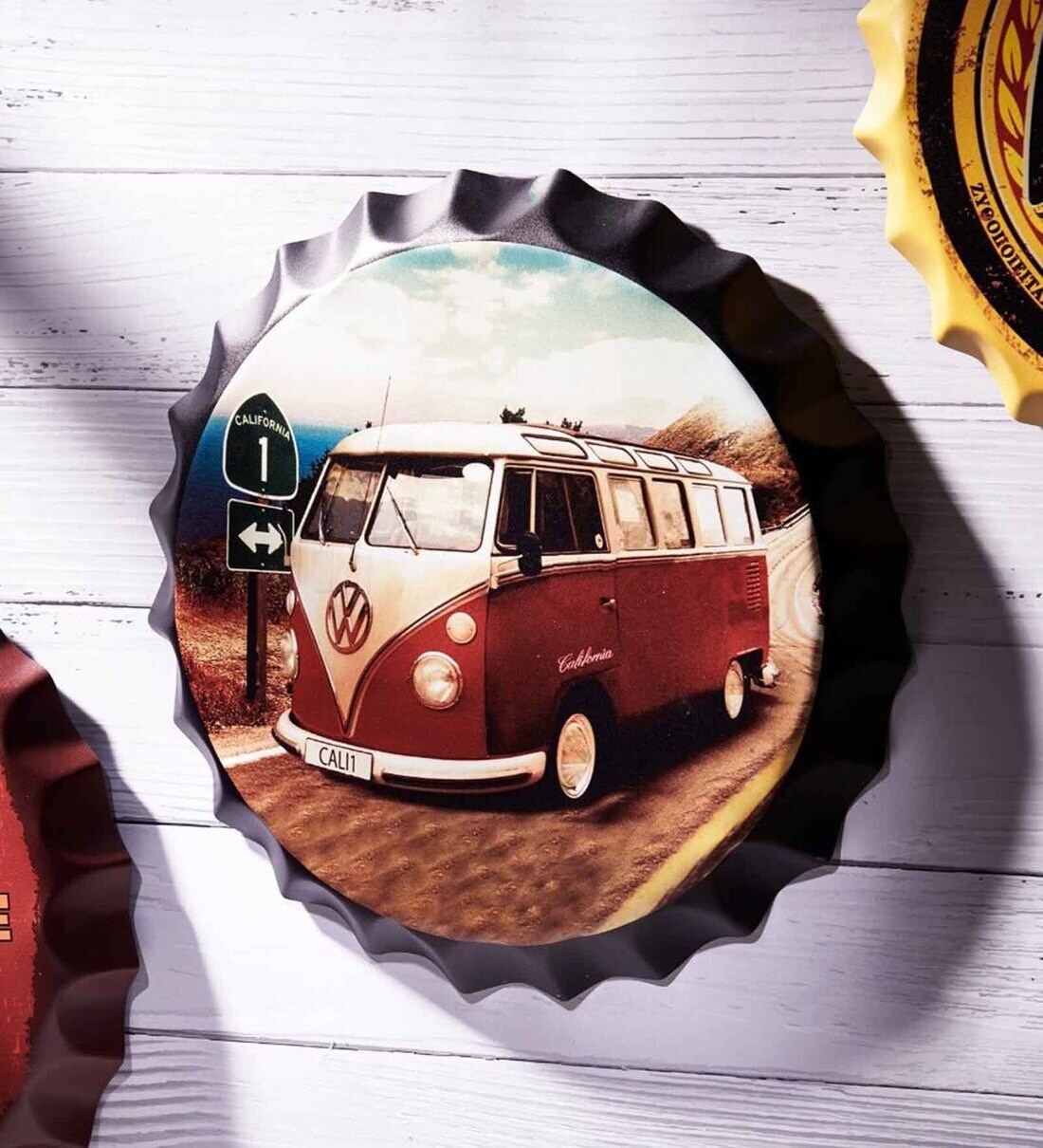Buy Multicolor Metal Volkswagen Bus Wall Decor at 42% OFF by Easywagon ...