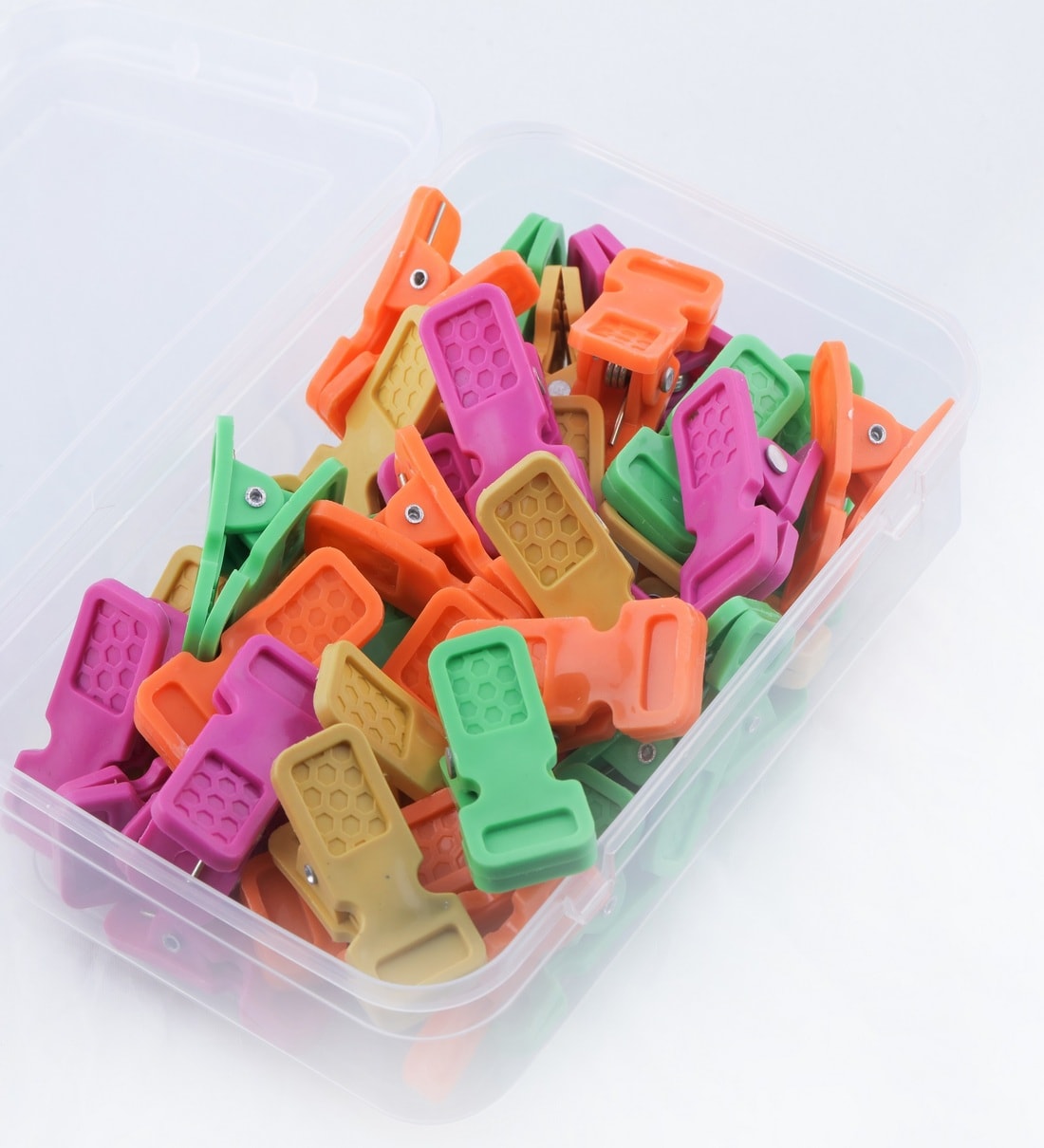 Buy Multicolor Plastic Cloth Clip ( Pack of 60 )with Storage Box by ...