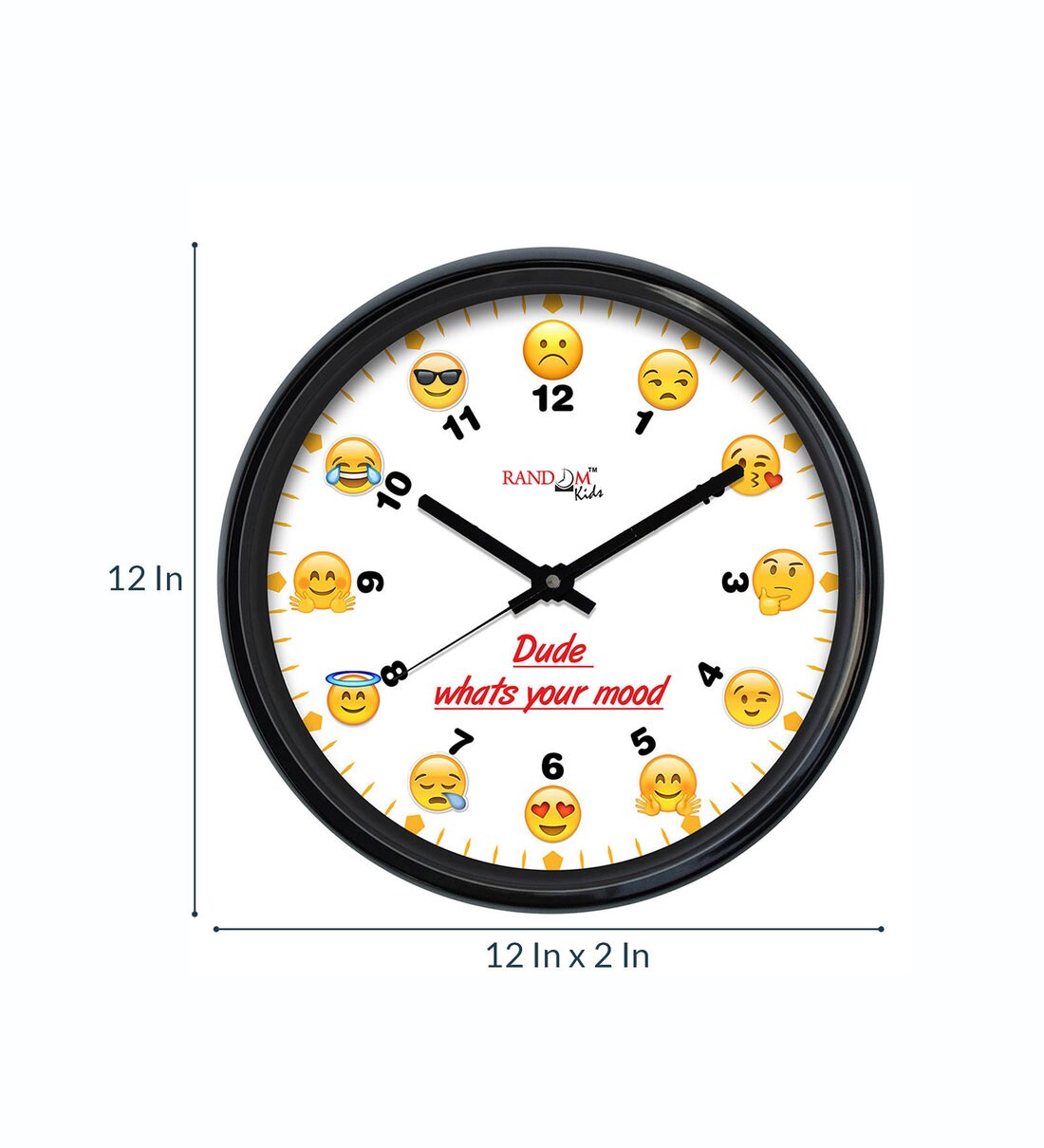 Buy Multicolor Plastic Happy Dude Kids Clock by Random Online - Kids ...