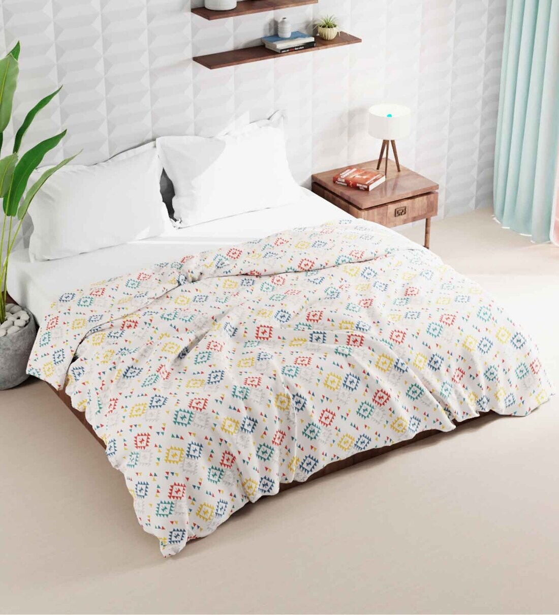 Buy Multicolor Polyester 150 Mild Winter Double Bed Comforter by BIANCA ...