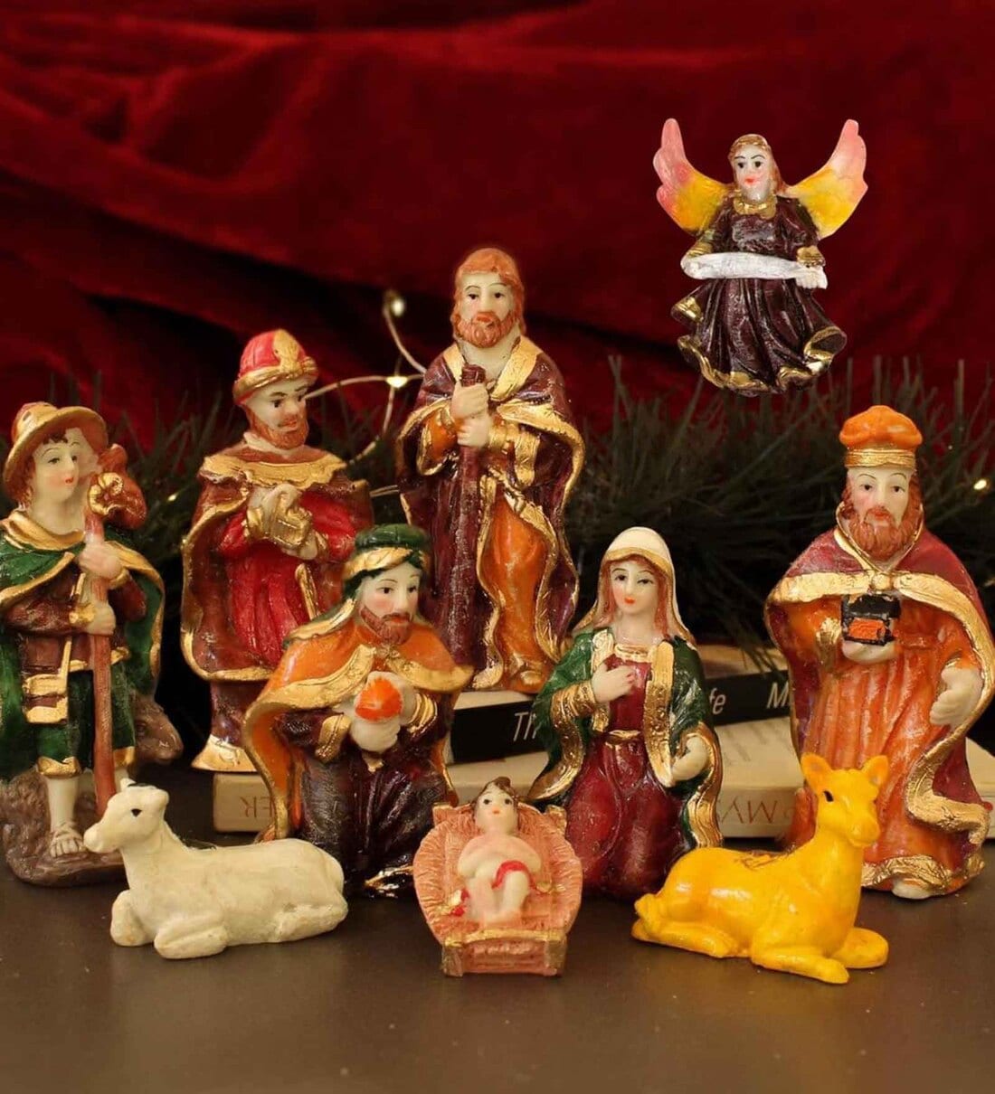 Buy Multicolor Resin Christmas Nativity Crib Set at 40% OFF by ...