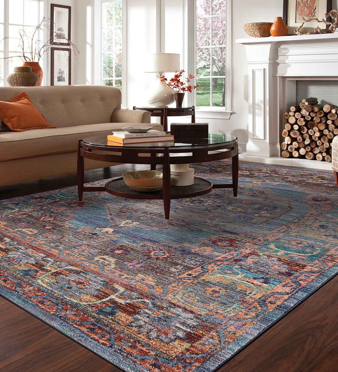 Buy Multicolor Traditional Polypropylene 3 ft x 5 ft Machine Made ...