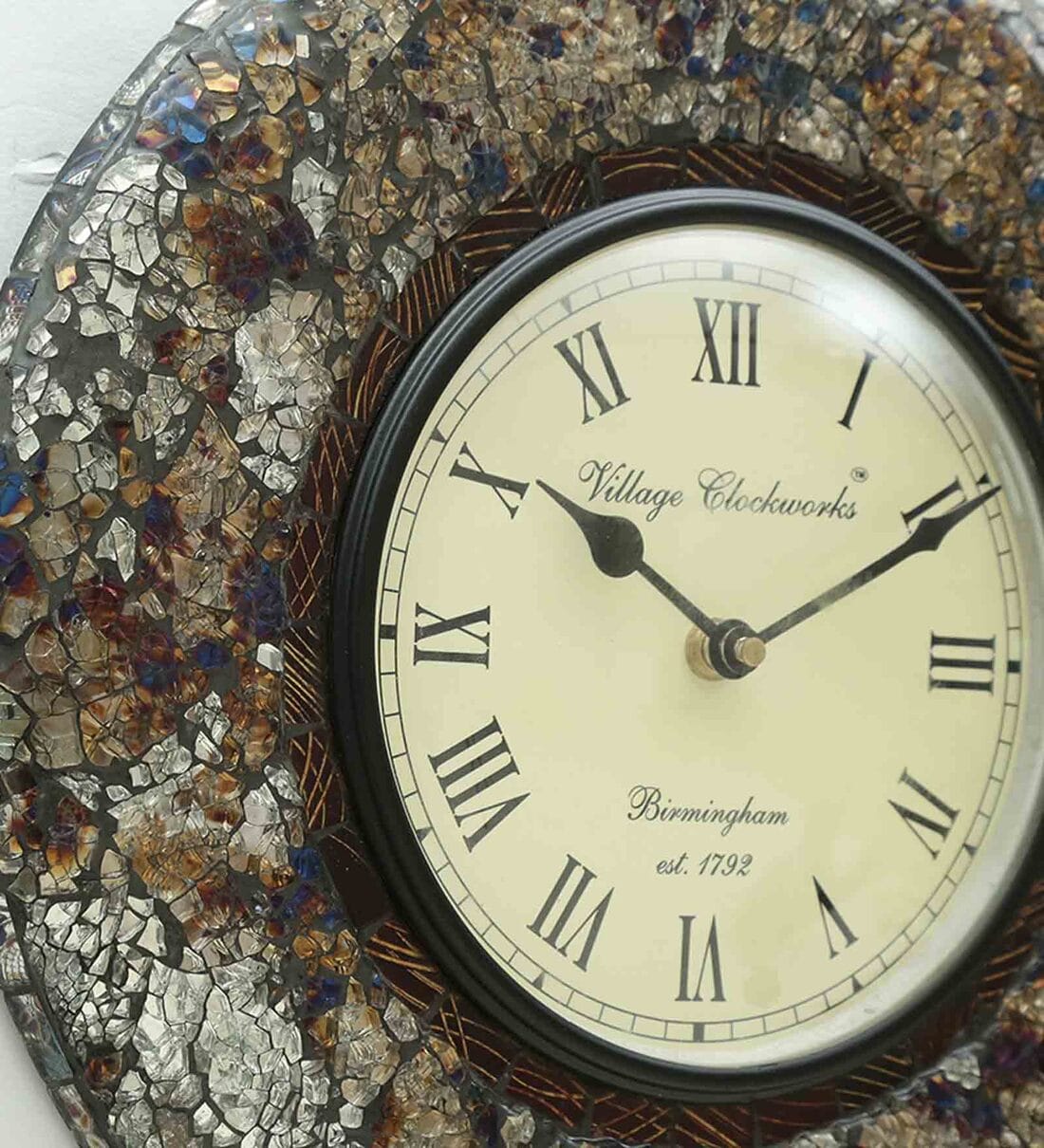 Buy Multicolor Wood Analog Wall Clock by Nandani Wood Online ...