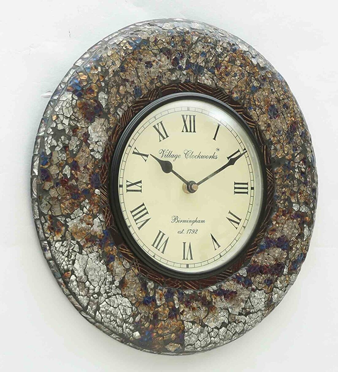 Buy Multicolor Wood Analog Wall Clock by Nandani Wood Online ...