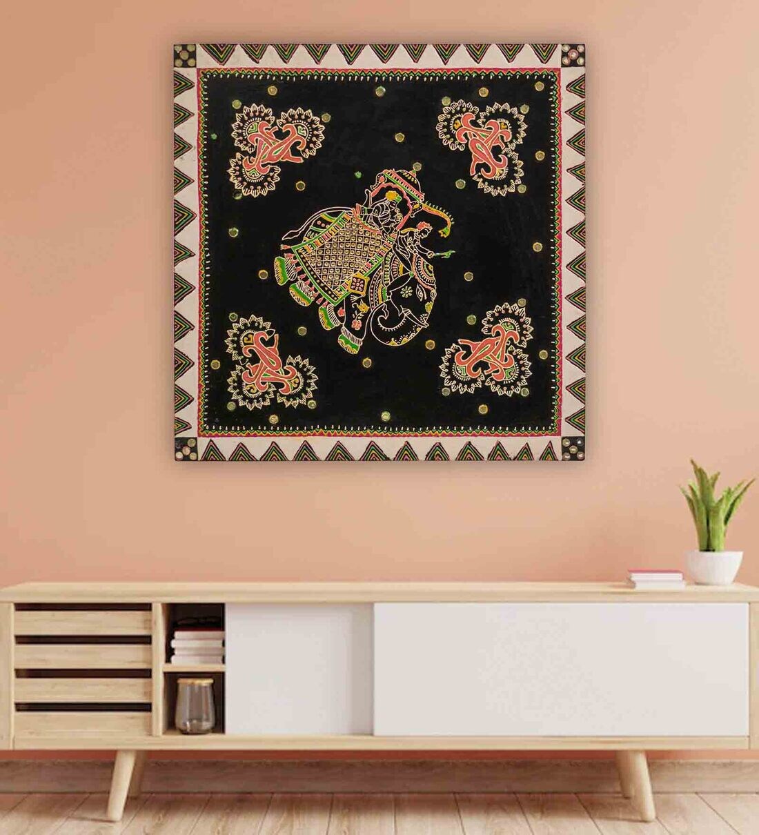 Buy Multicolour 24K Gold Alvaro Plated Gurjari Framed Tanjore Painting ...