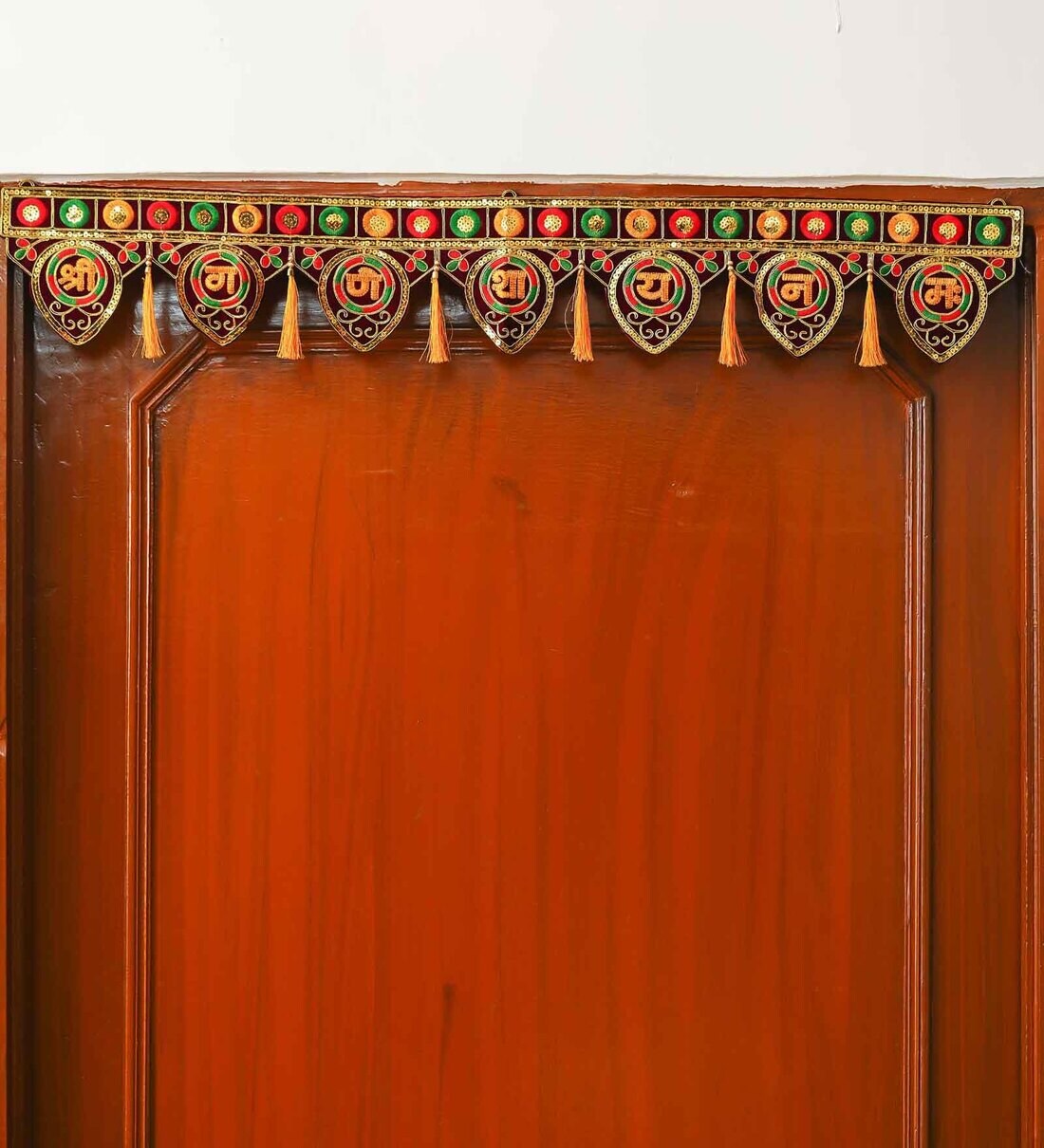 Buy Maroon Assorted Namaha Decorative Bandarwar Toran for Main Door at ...