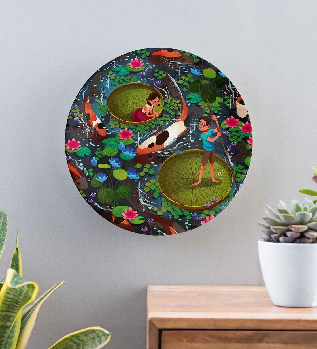 Buy Multicolour Ceramic Livia Decorative Wall Plate at 17% OFF by The ...