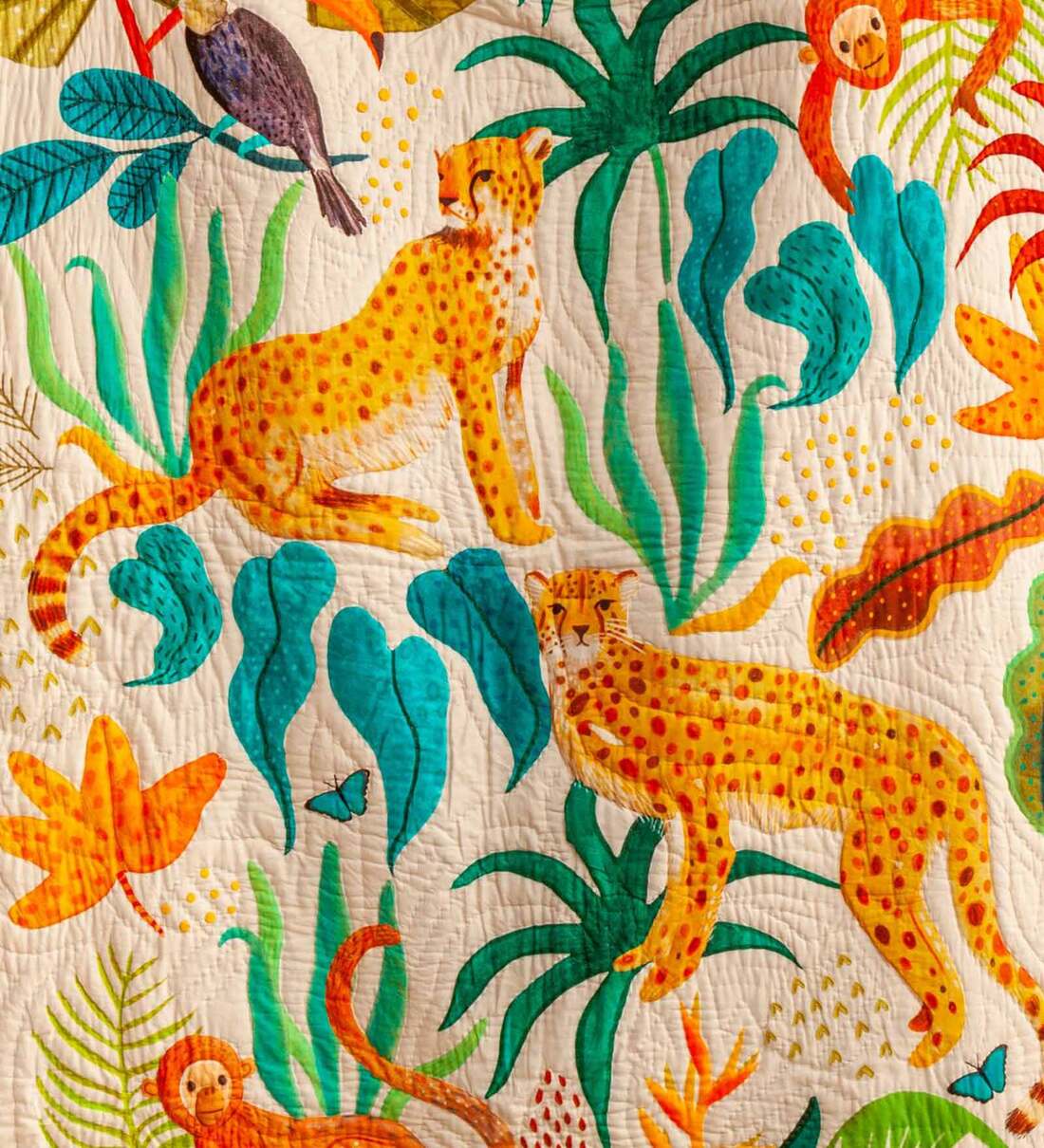 Buy Multicolour Forest Is My Plaground Cotton Quilt by Zookeeper Online ...