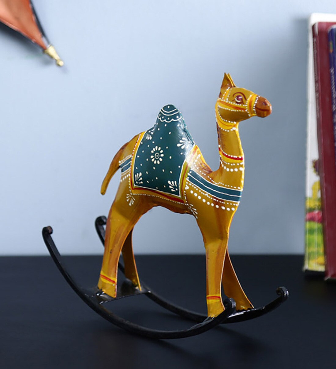 Buy Multicolour Iron Camel Showpiece by Craftpreneurs India Online ...
