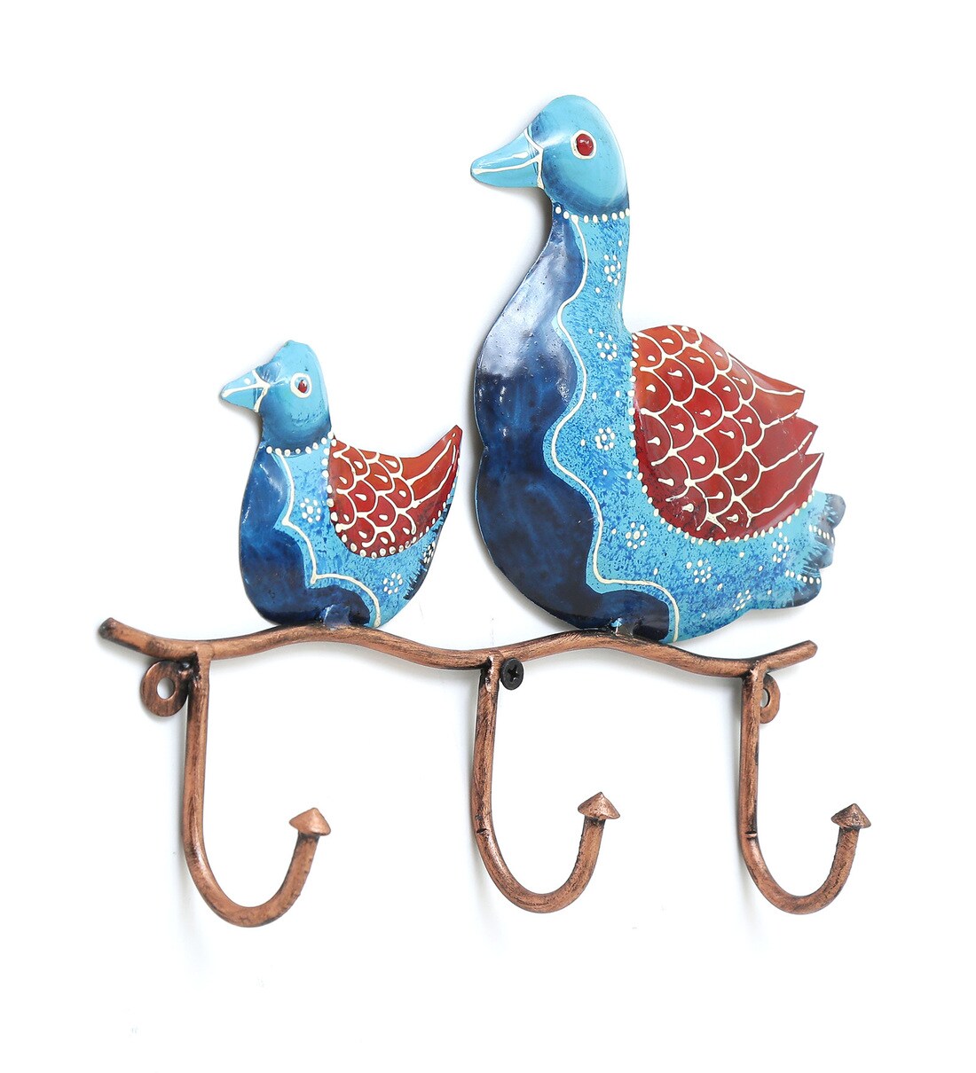 Buy Multicolour Iron Duck Key Holder by Padmavati Art Creations Online ...