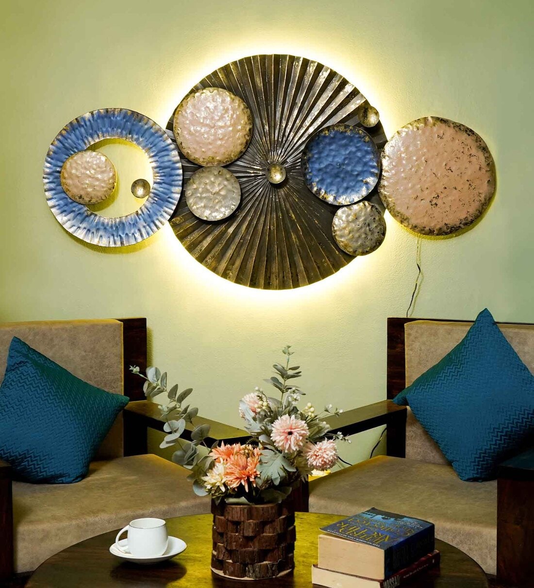 Buy Trendy Multicolour Iron Galaxy Metal Wall Art at 21% OFF by The ...