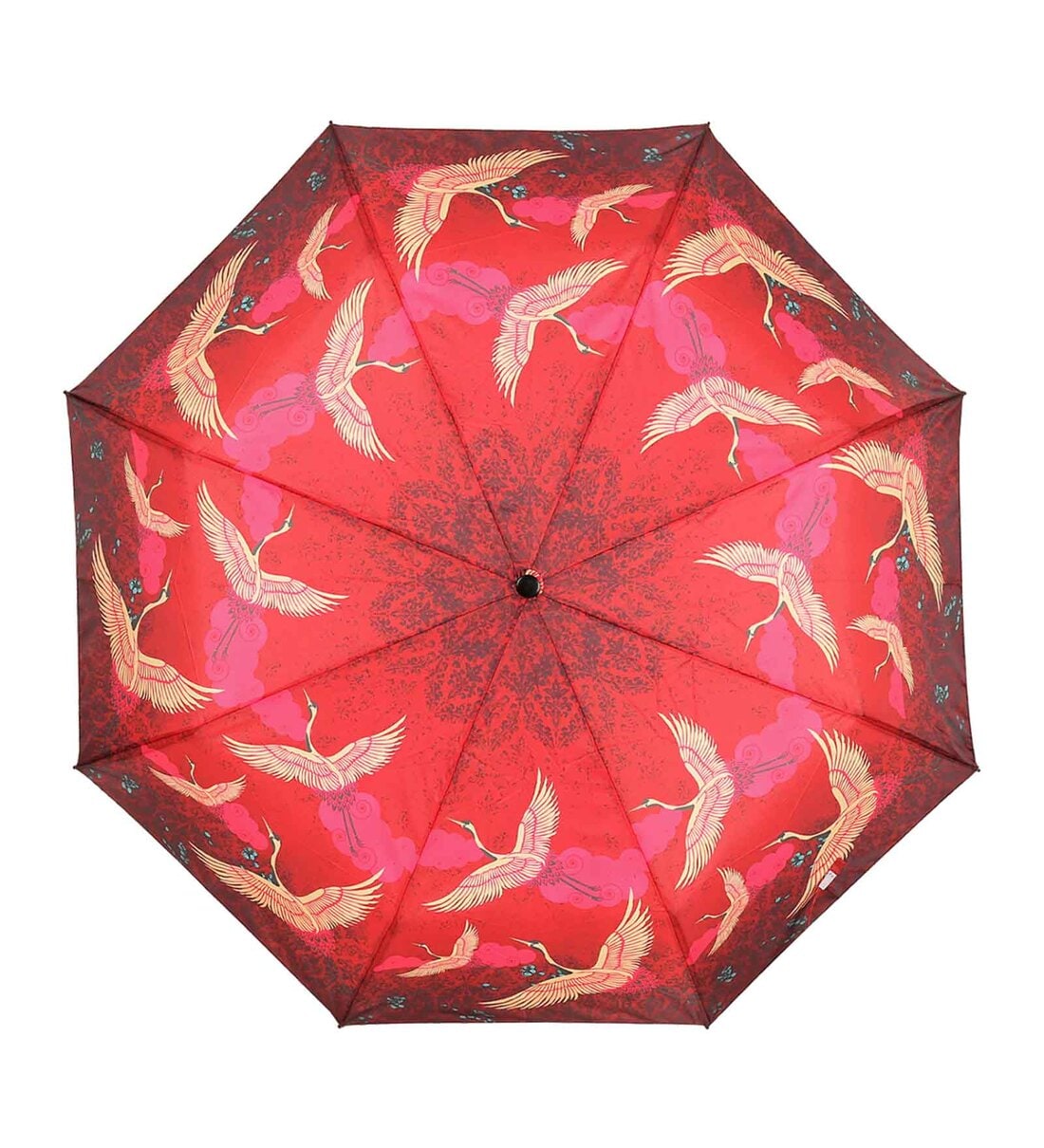 Buy Multicolour Legend of the Cranes 3 fold Umbrella Pongee 3 Fold by ...