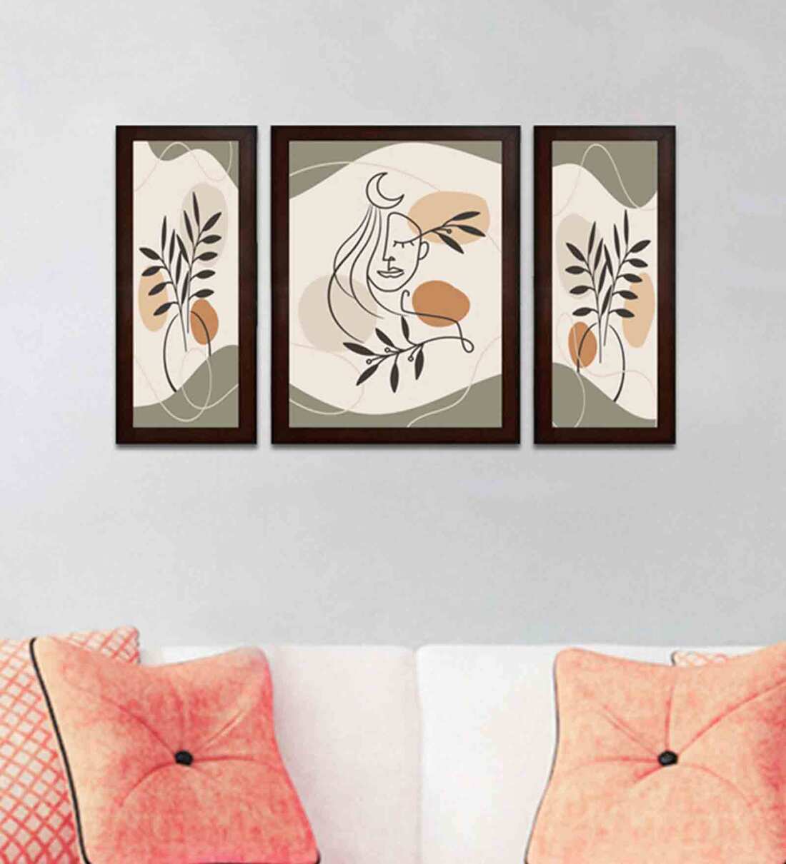 Buy Oriental Prowess Multicolour MDF Framed Art Panels Set of 3 at 15% ...