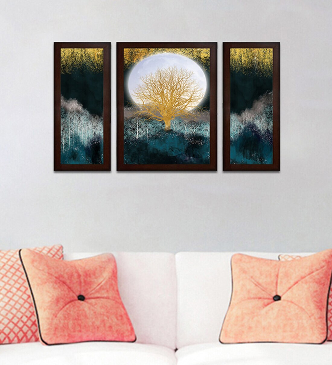 Buy Multicolour MDF Moon Lit Evening Art Panels at 19% OFF by Wens ...