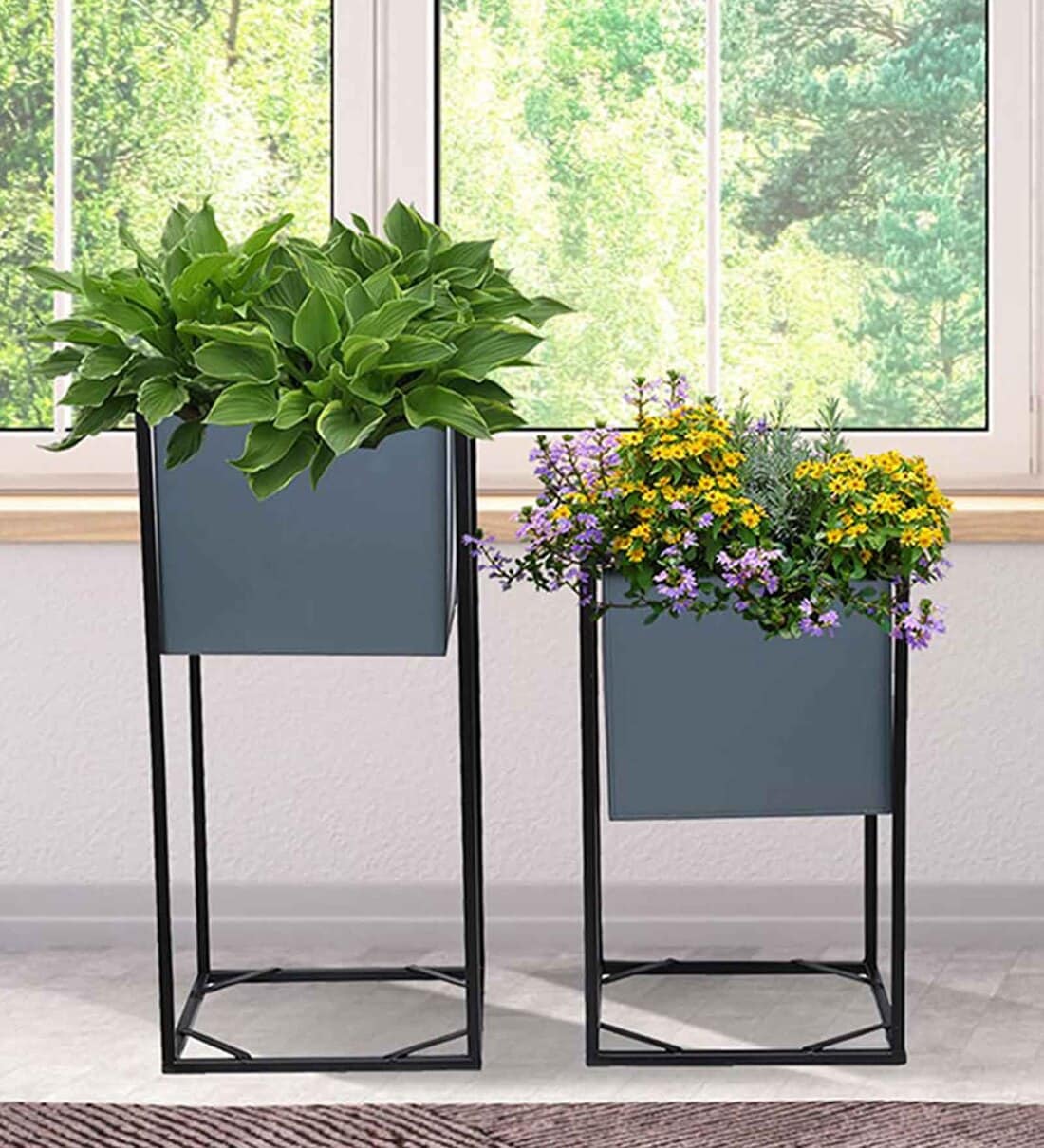 Buy Multicolour Metail Round Shape Planter by Kraft Seeds at 38% OFF by ...