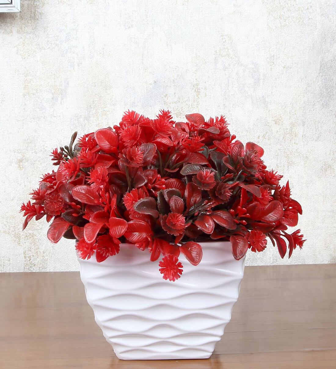 Buy Multicolour Plastic & Polyester Artificial Plant With Pot at 6% OFF ...